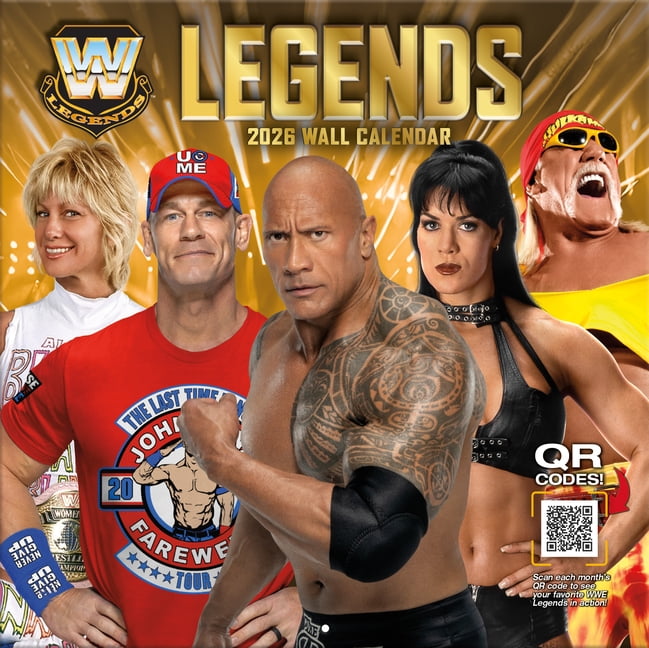 Wwe Legends 2026 12x12 Team Wall Calendar, (Paperback) - Walmart.com