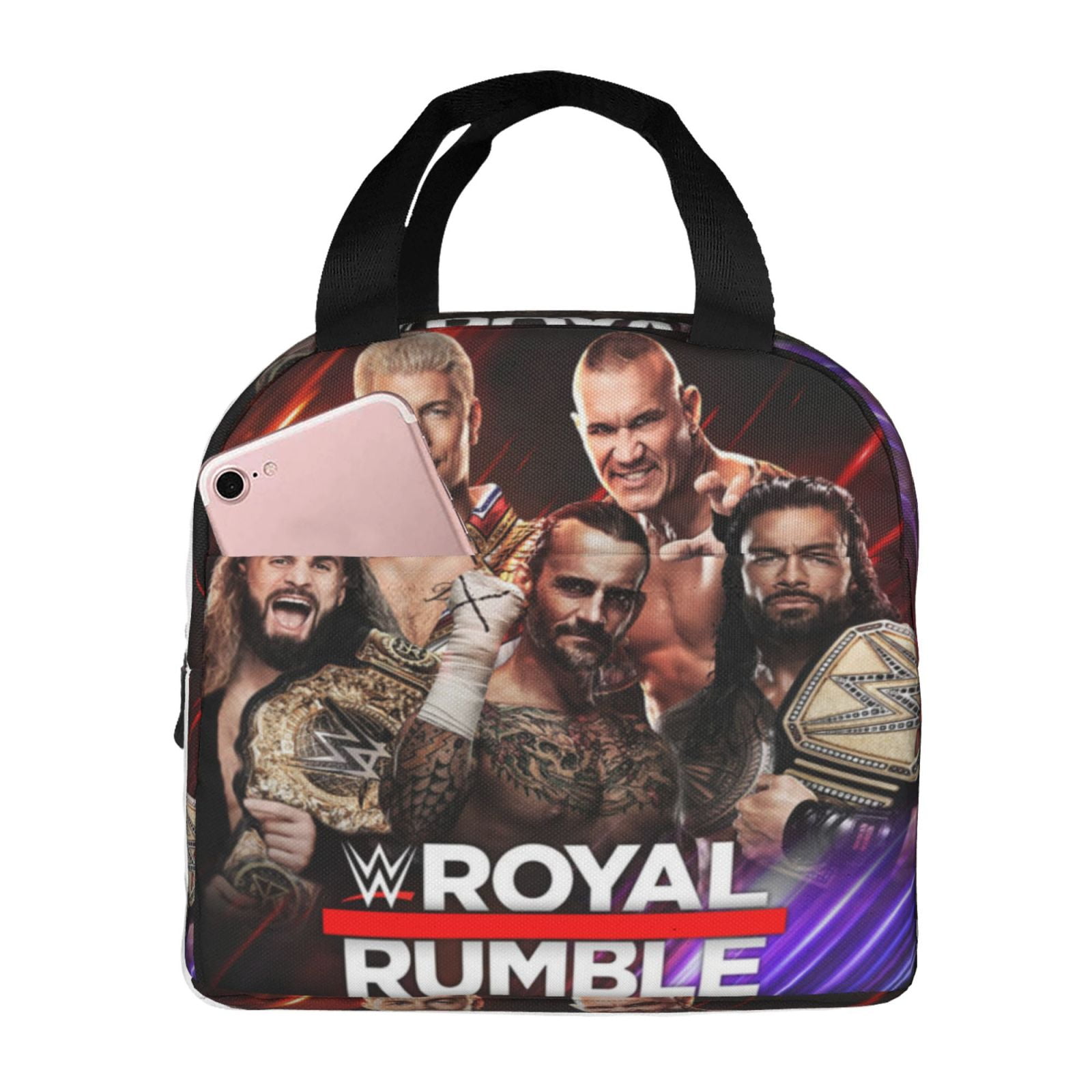 Wwe Lunch Bag Waterproof Insulated Lunch Box Reusable Bento Bag For ...