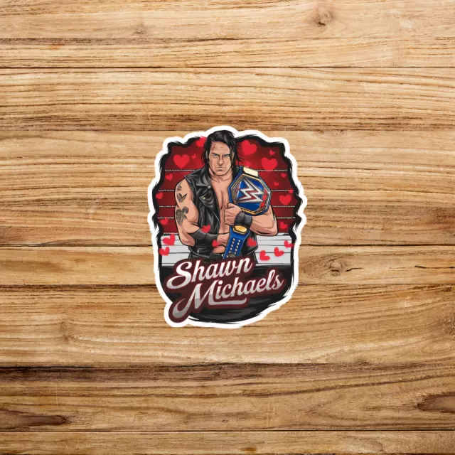 Wwe Shawn Michaels The Heartbreak Kid Wrestling Champion Stickerphone ...