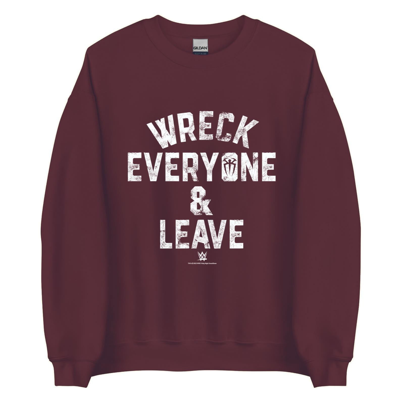 Wwe Wreck Everyone And Leave Distressed Bold Shirt - Walmart.com