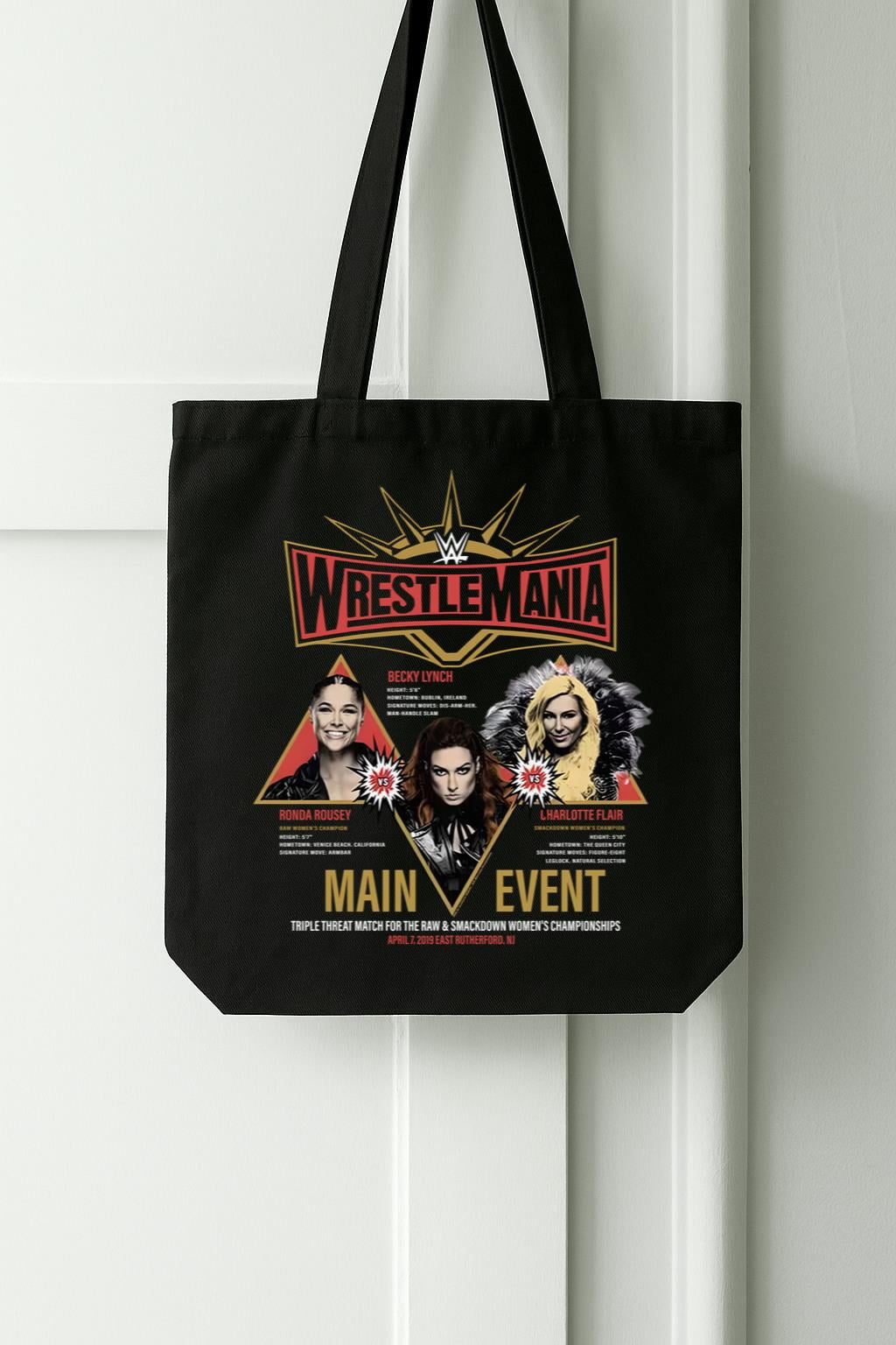 Wwe Wrestlemania 35 Main Event Ronda Rousey Becky Lynch And Charlotte ...