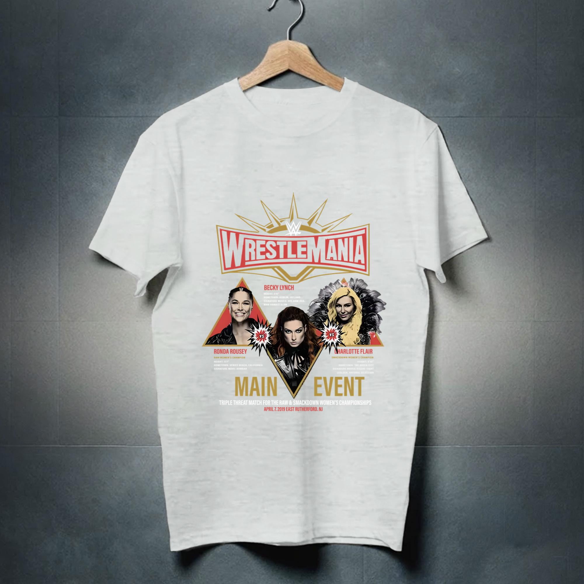 Wwe Wrestlemania 35 Main Event Ronda Rousey Becky Lynch And Charlotte ...