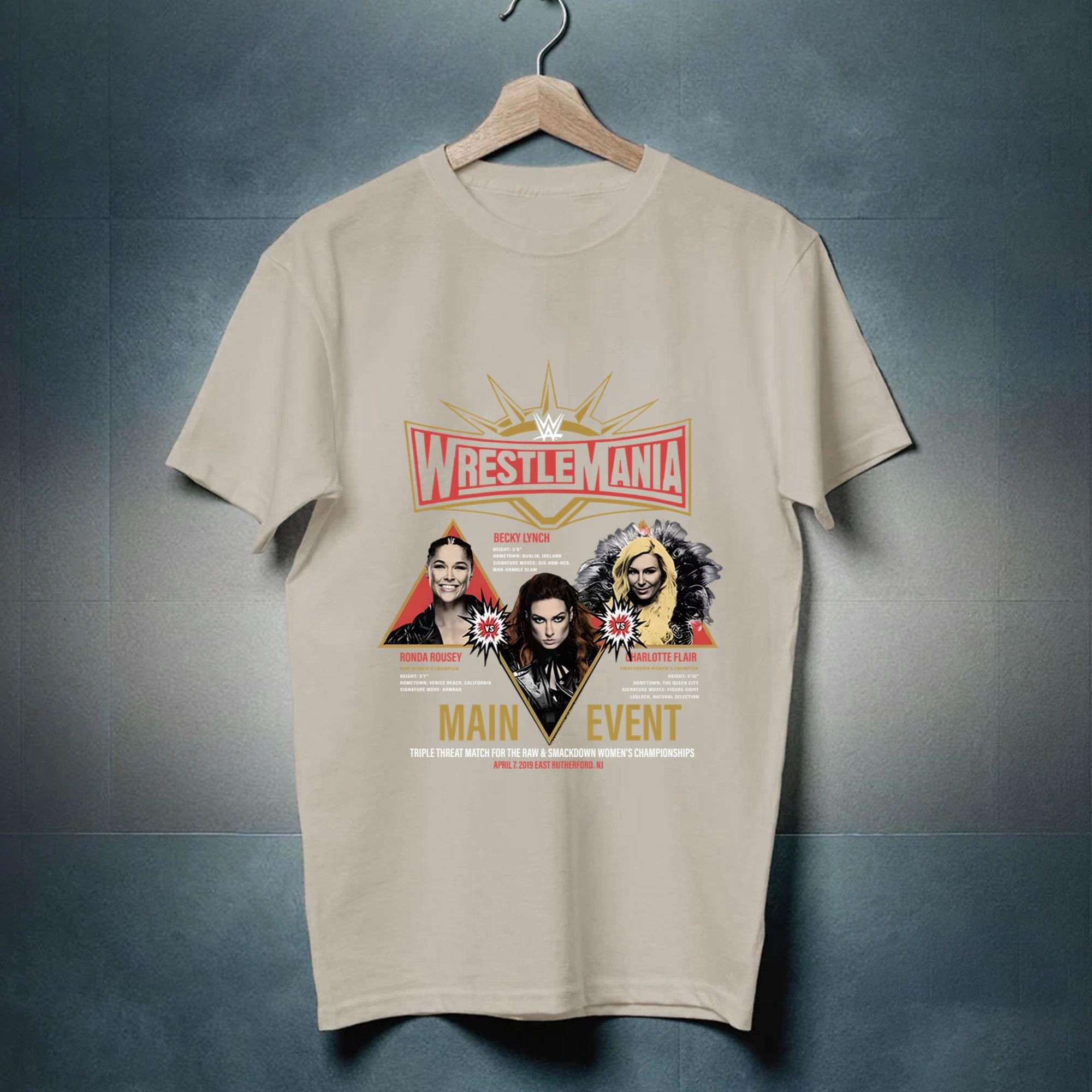 Wwe Wrestlemania 35 Main Event Ronda Rousey Becky Lynch And Charlotte ...