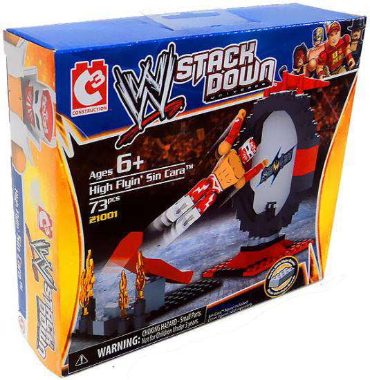 WWE Stack Down Universe High Flyin Sin Cara Action Figure Wrestler Ring ...