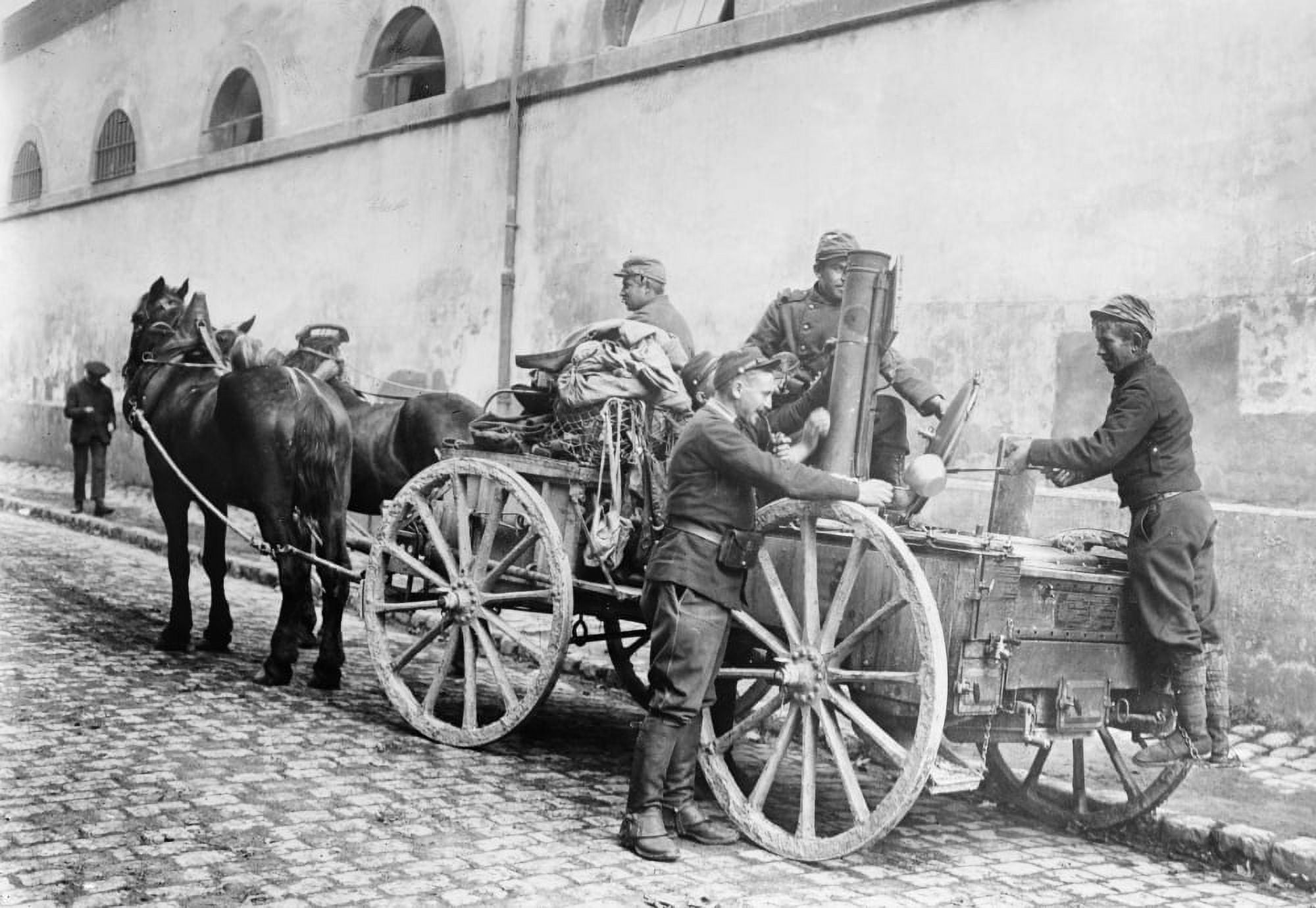 Wwi: Field Kitchen, 1914. /Na German Field Kitchen At Compi Gne, France ...