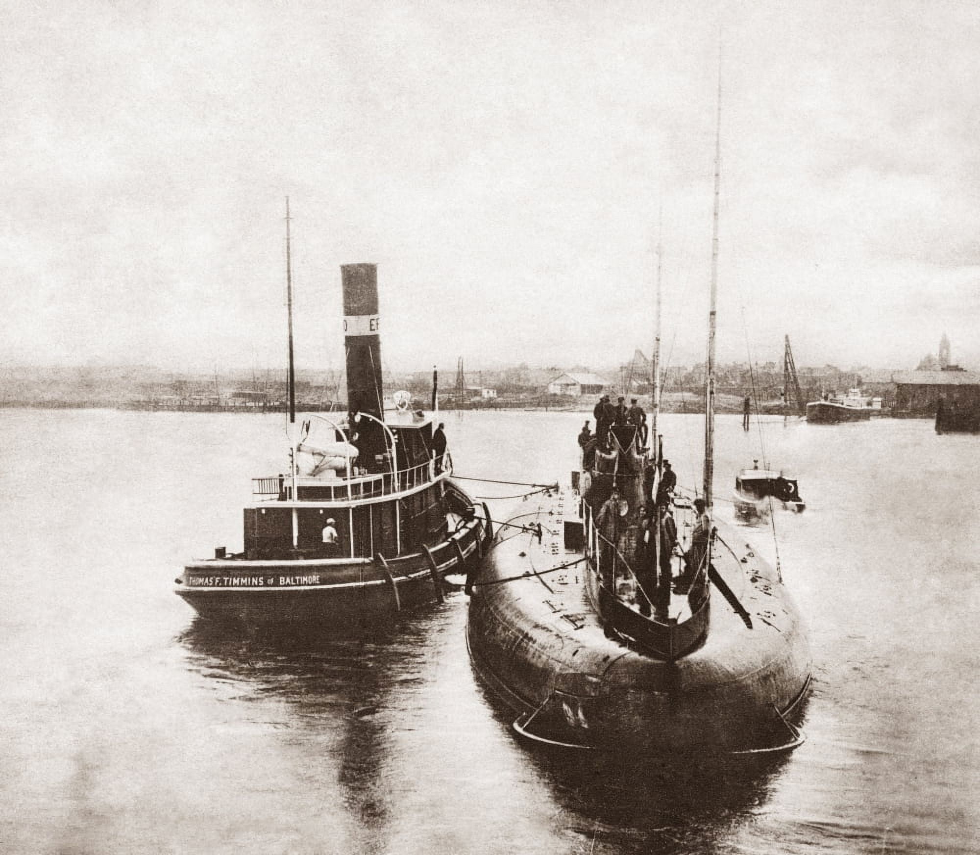 Wwi German Submarine. Nthe Arrival Of The Blockade-Breaking German ...