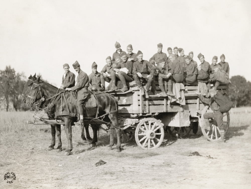 Wwi Soldiers 1918. Nfreshly Bathed And Clothed American Soldiers ...