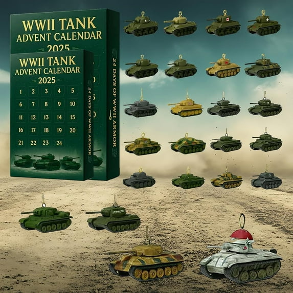 Wwii Aircraft Advent Calendar 2025, 24 Days WW2 Fighter Jets Ornaments ...