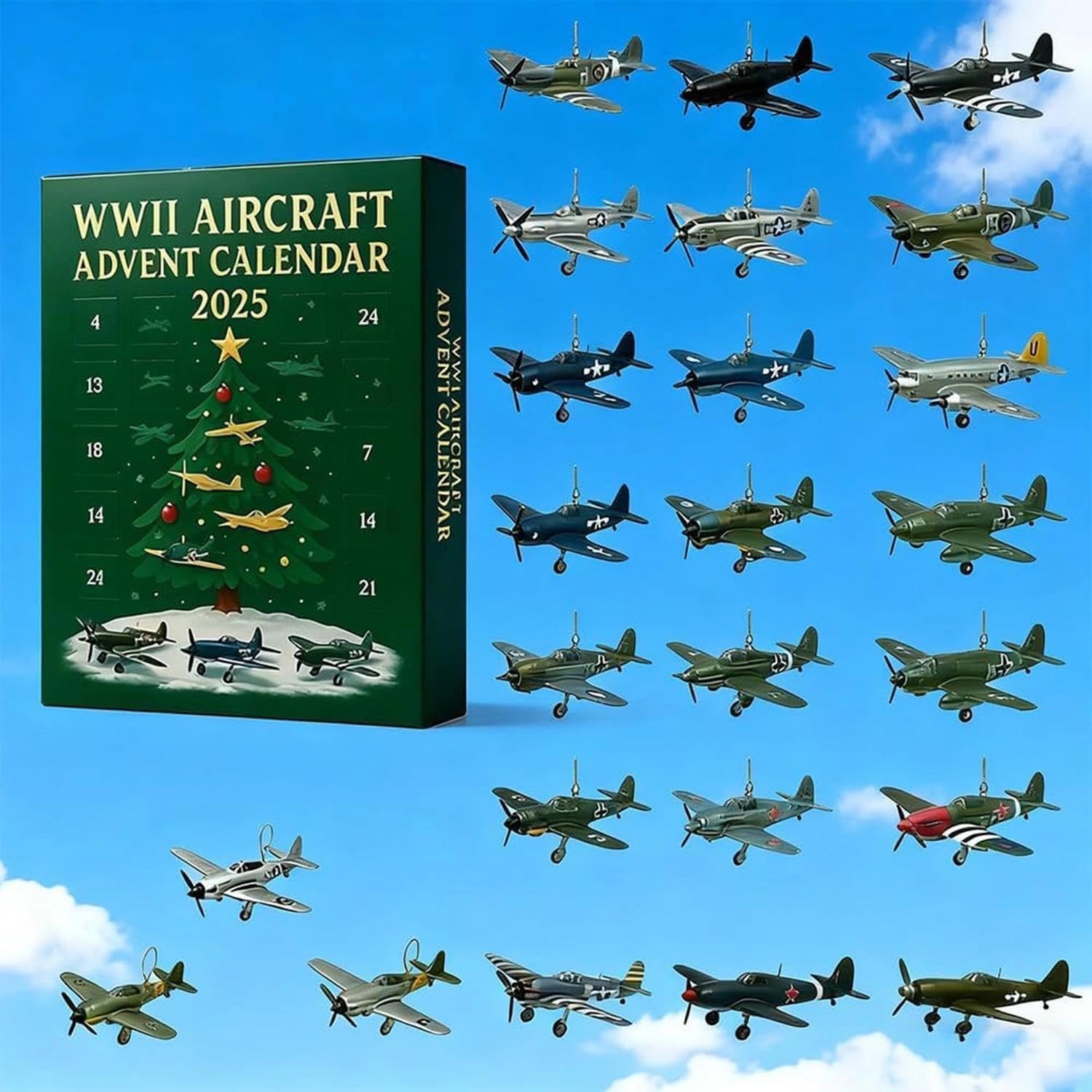 Wwii Aircraft Advent Calendar — 24 Mini Warbirds To Unbox, 24 Days ...