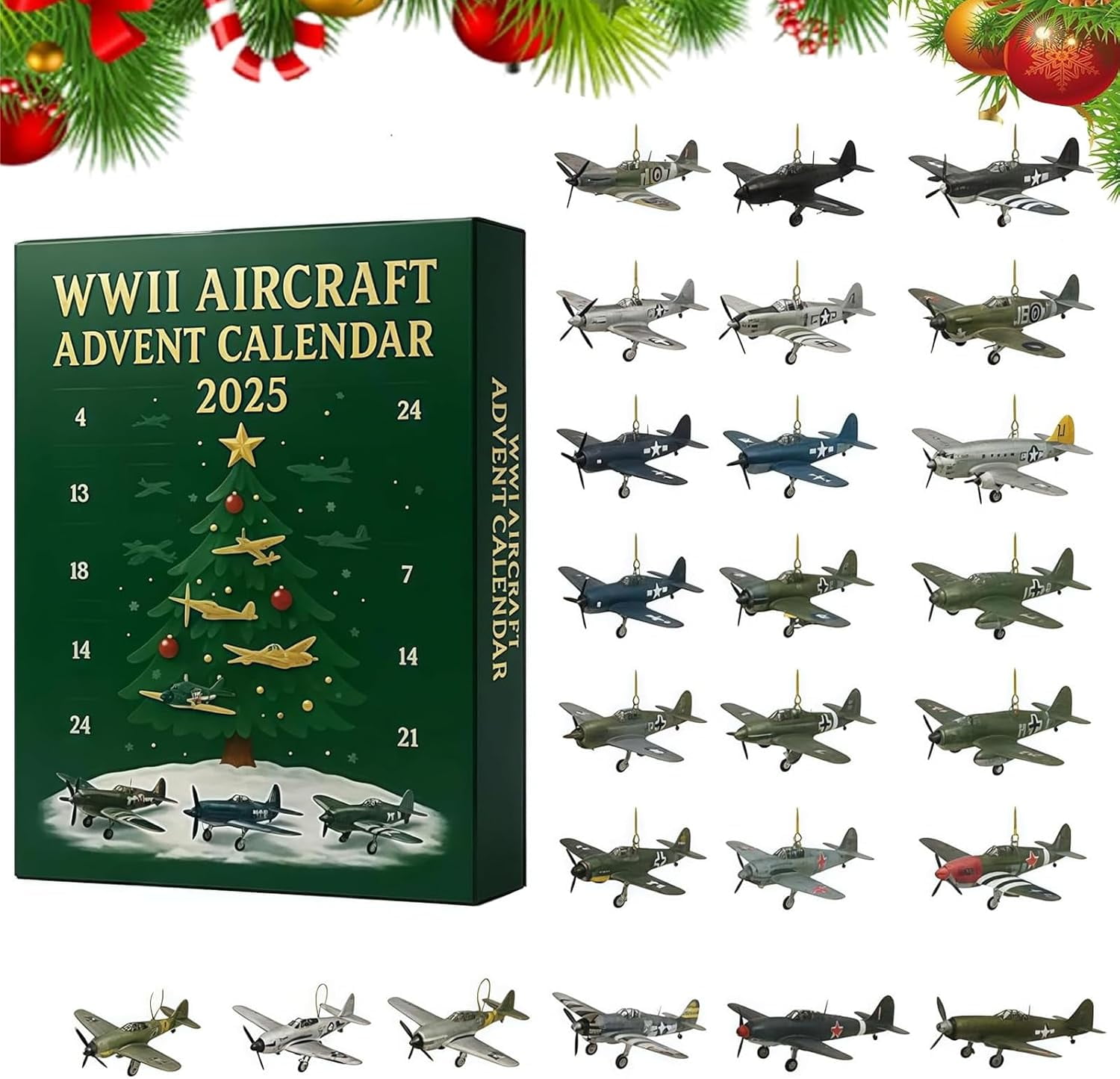 Wwii Aircraft Advent Calendar — 24 Mini Warbirds to Unbox, 24 Days ...
