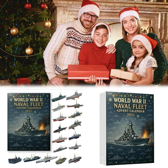 Wwii Naval Fleet Advent Calendar 2025,24 Days Christmas Countdown ...
