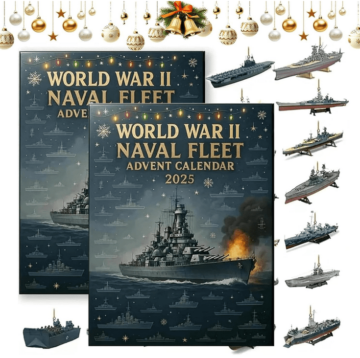 Wwii Naval Fleet Advent Calendar 2025, 24 Days of Iconic Warships, 24 ...
