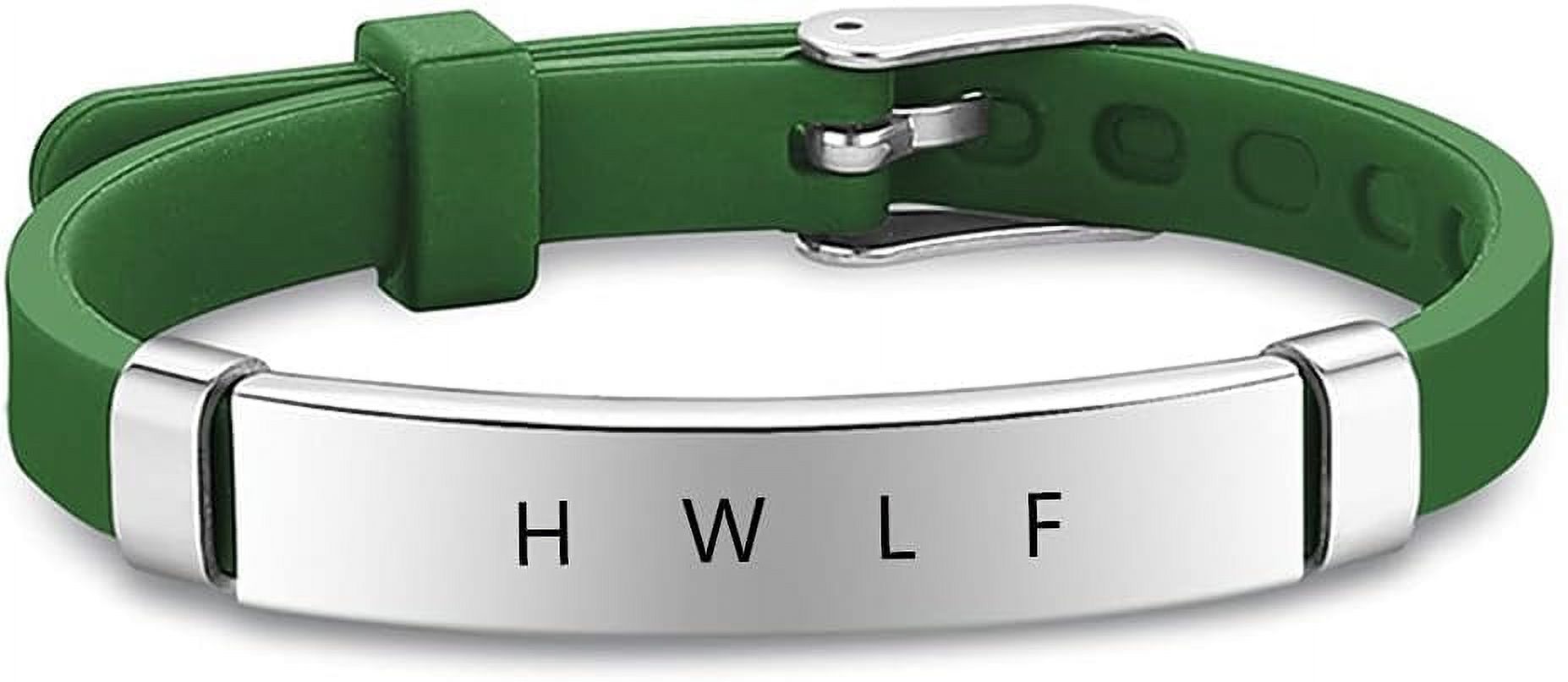 Wwjd Hwlf Bracelets For Adults Teens Boys Girls,Adjustable Silicone ...