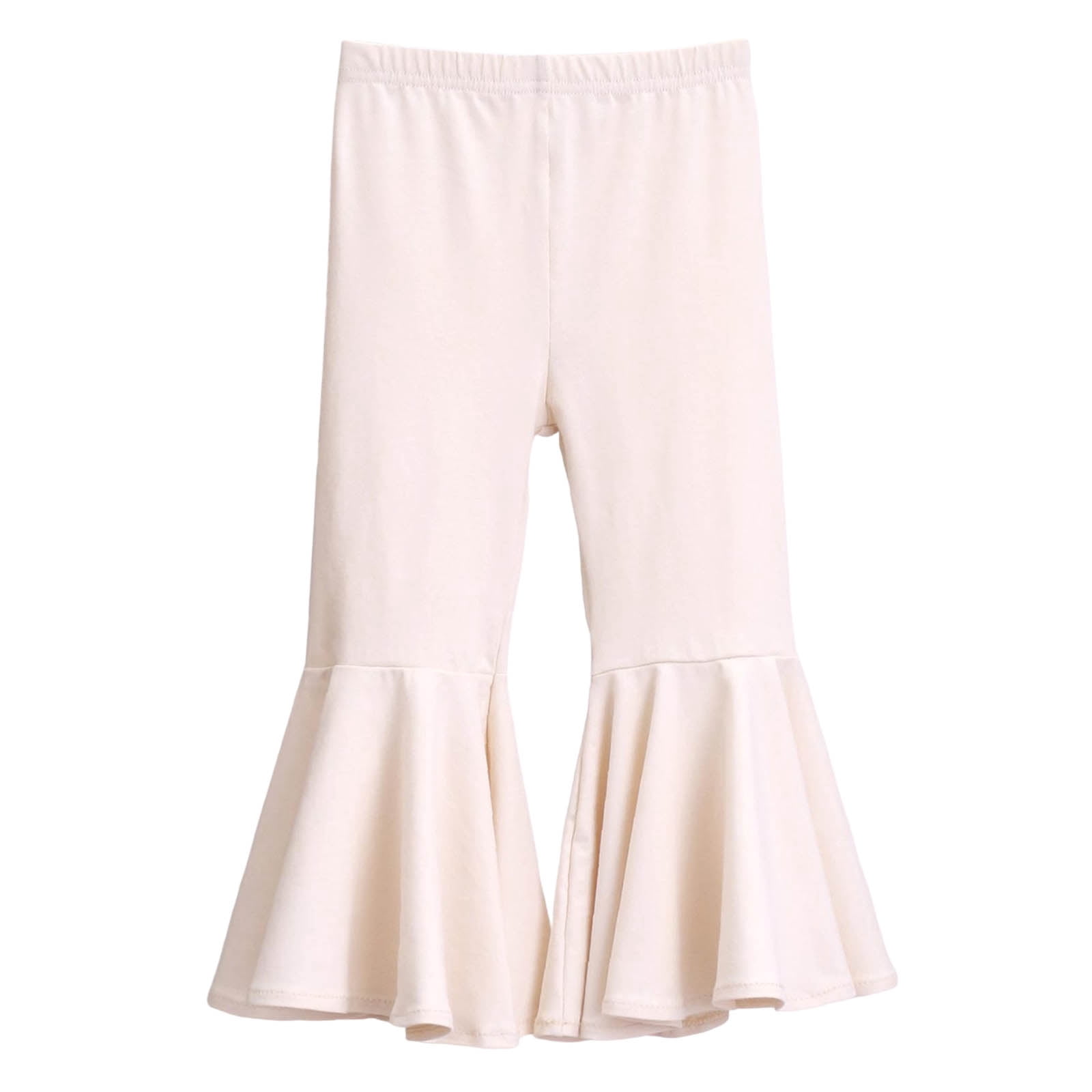 Wxirdiow Girls School Uniform Kids Bell Bottom Pants Girls Flowy Trendy ...