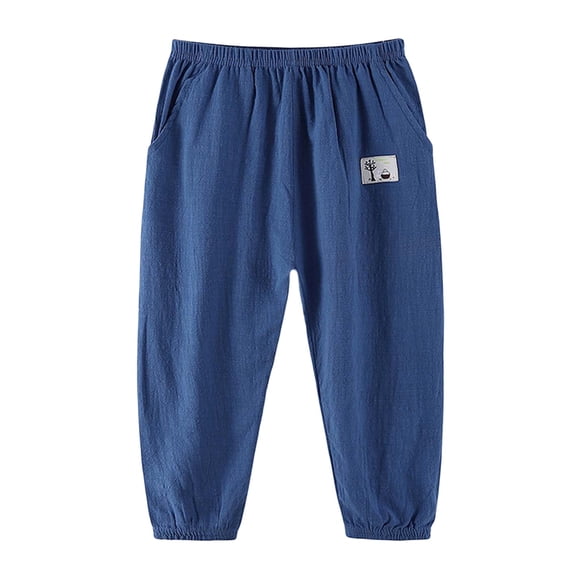 Wxolcjlv Toddler Girls Summer Lightweight Pants Kids Soft Elastic Waist ...