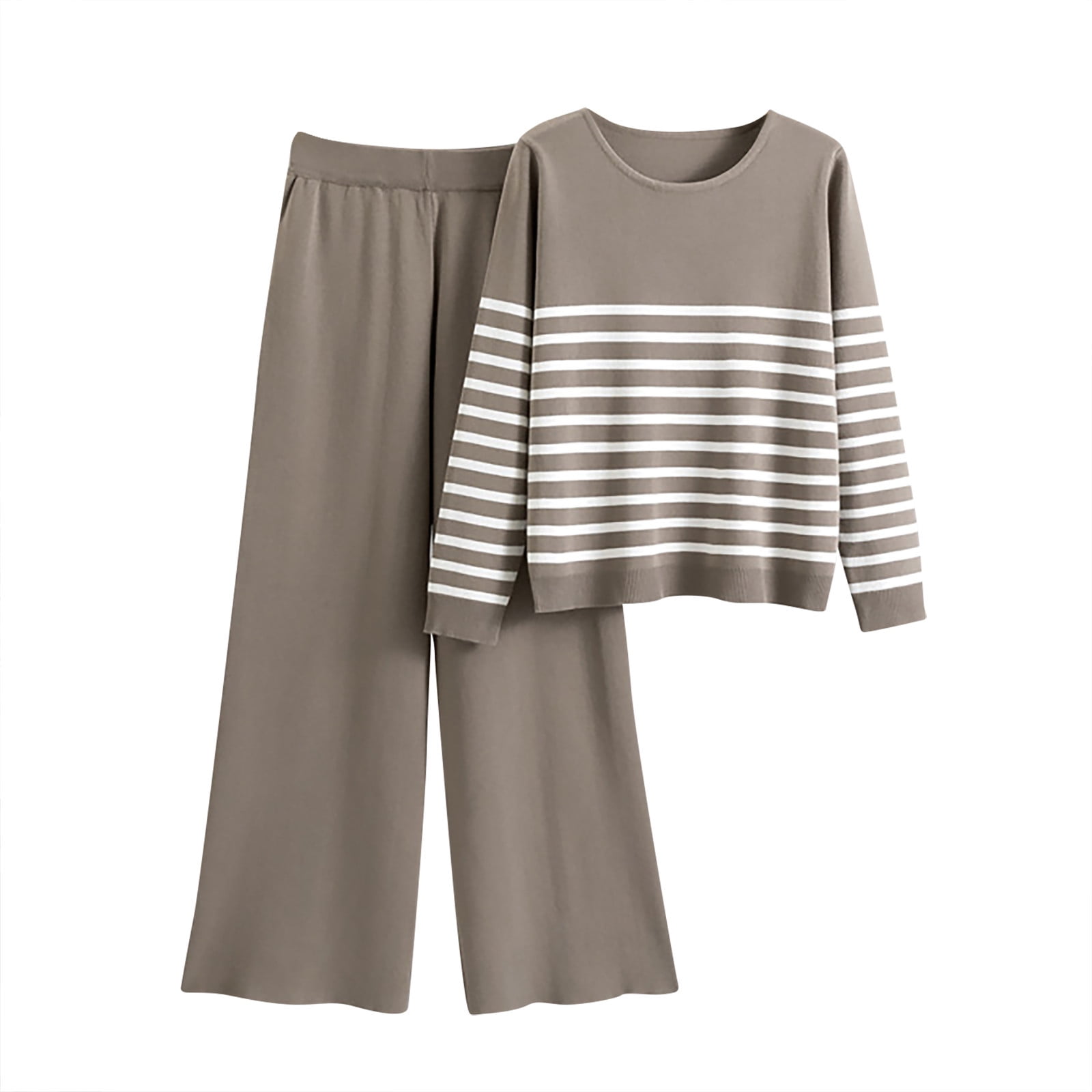 Wycnly 2 Piece Lounge Sets for Women Sweater 2 Piece Outfits for Women ...