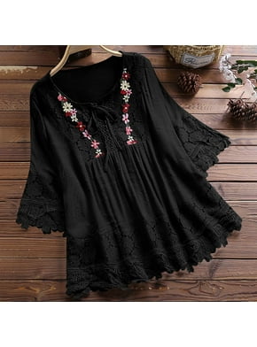 Lace Hem Tops