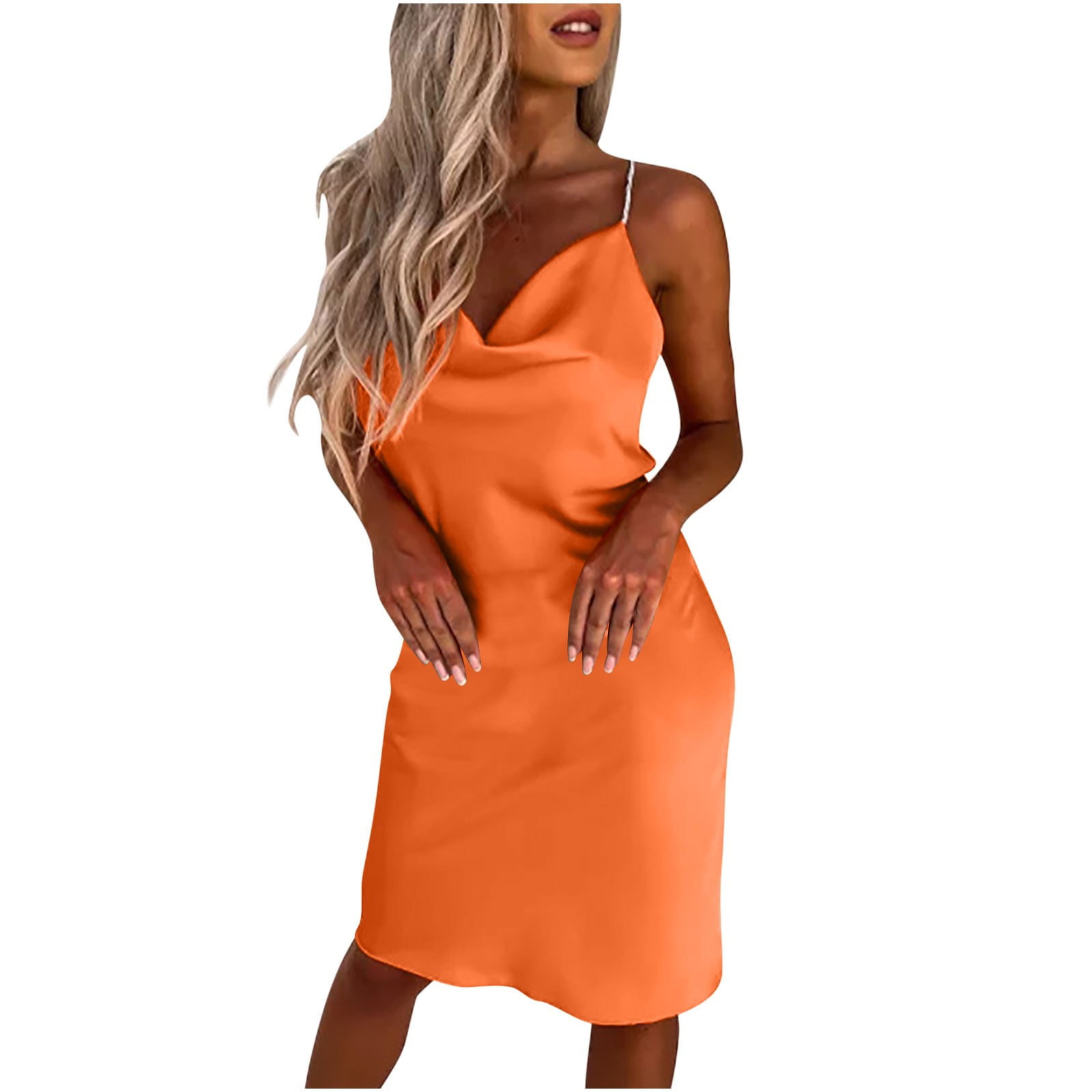 Wycnly Dresses For Women Cocktail Party Prom Sexy Slim Spaghetti Strap