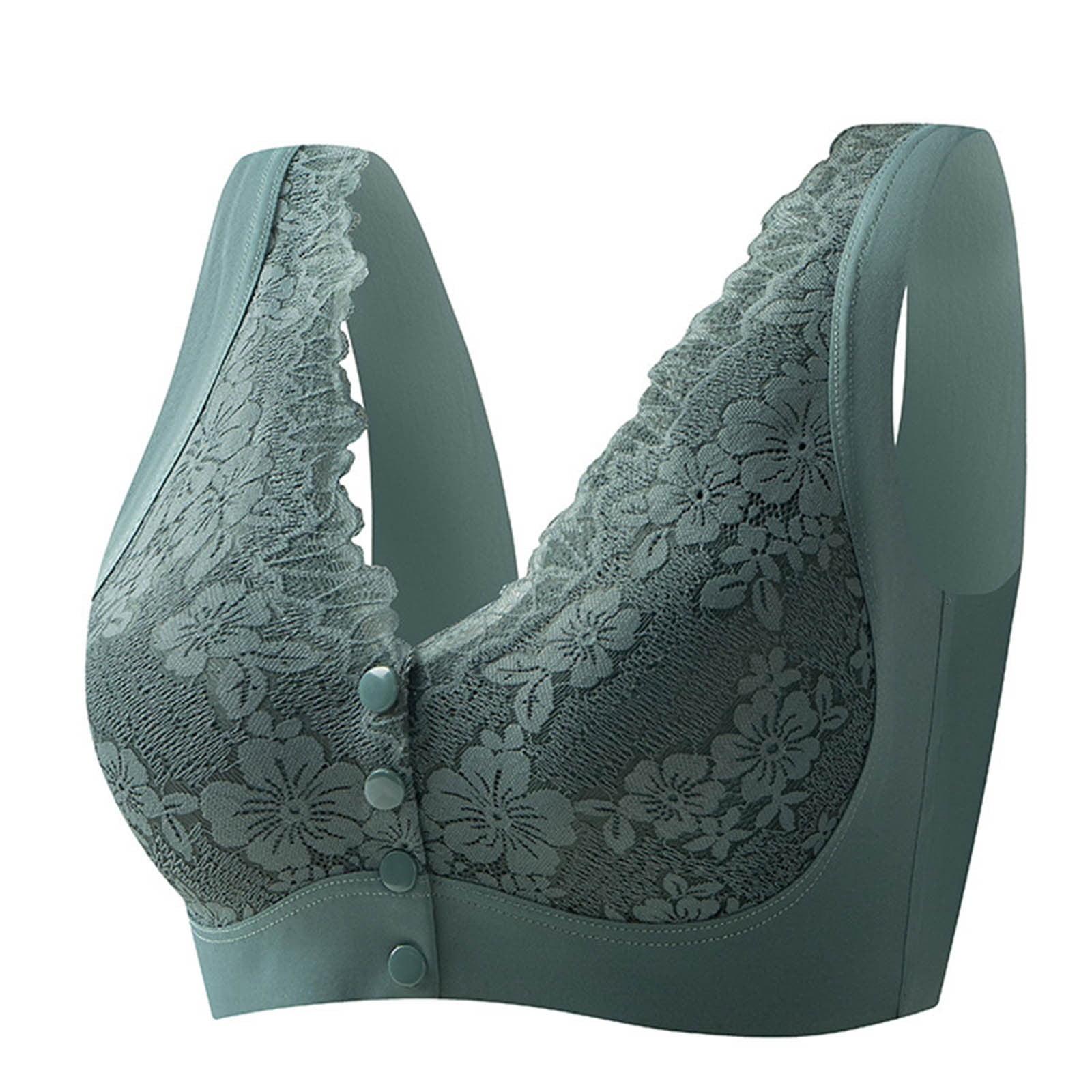 Wycnly Full Figure Bras for Women Front Closure Comfort Plus Size Push ...
