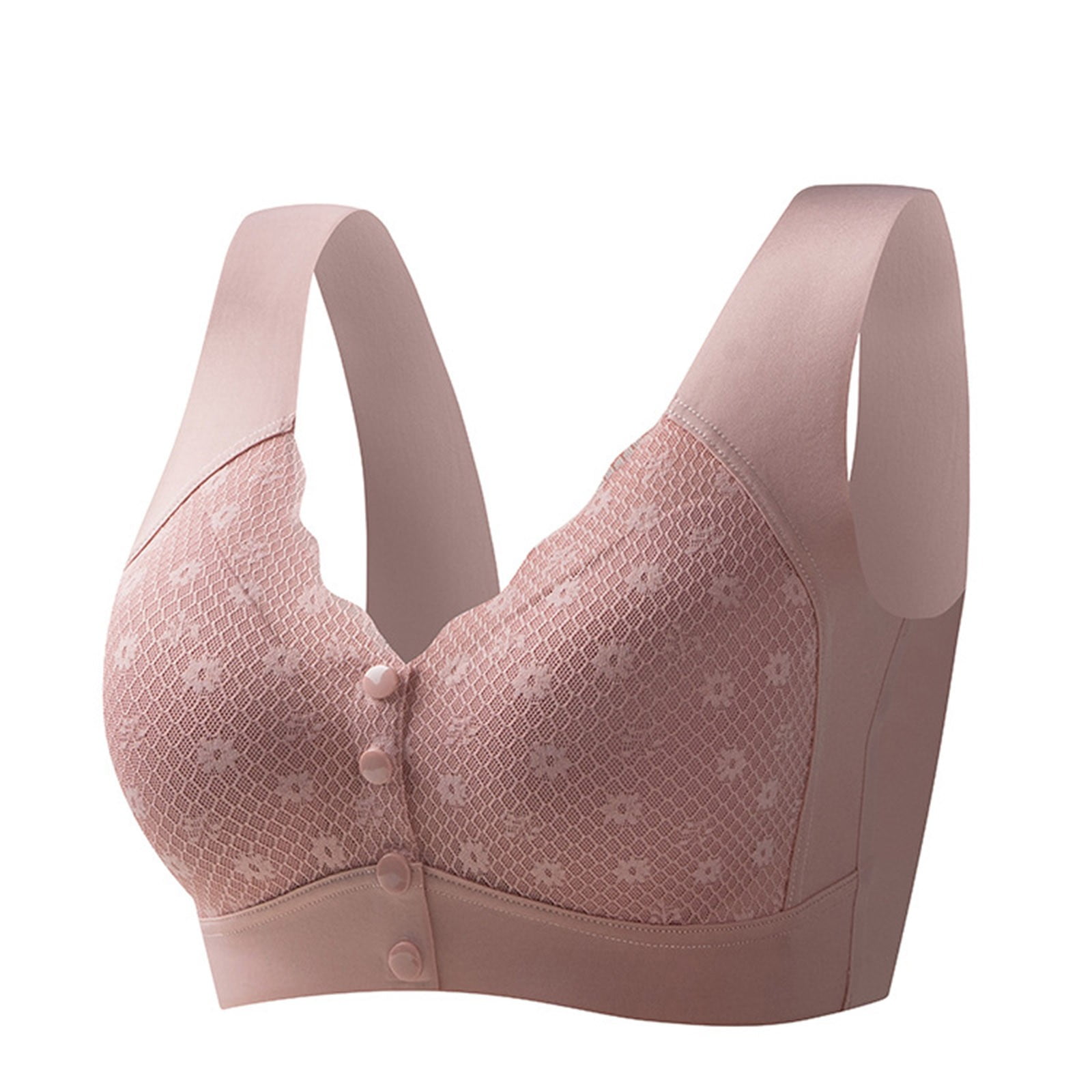 Wycnly Full Figure Bras for Women Plus Size Front Closure Comfy ...