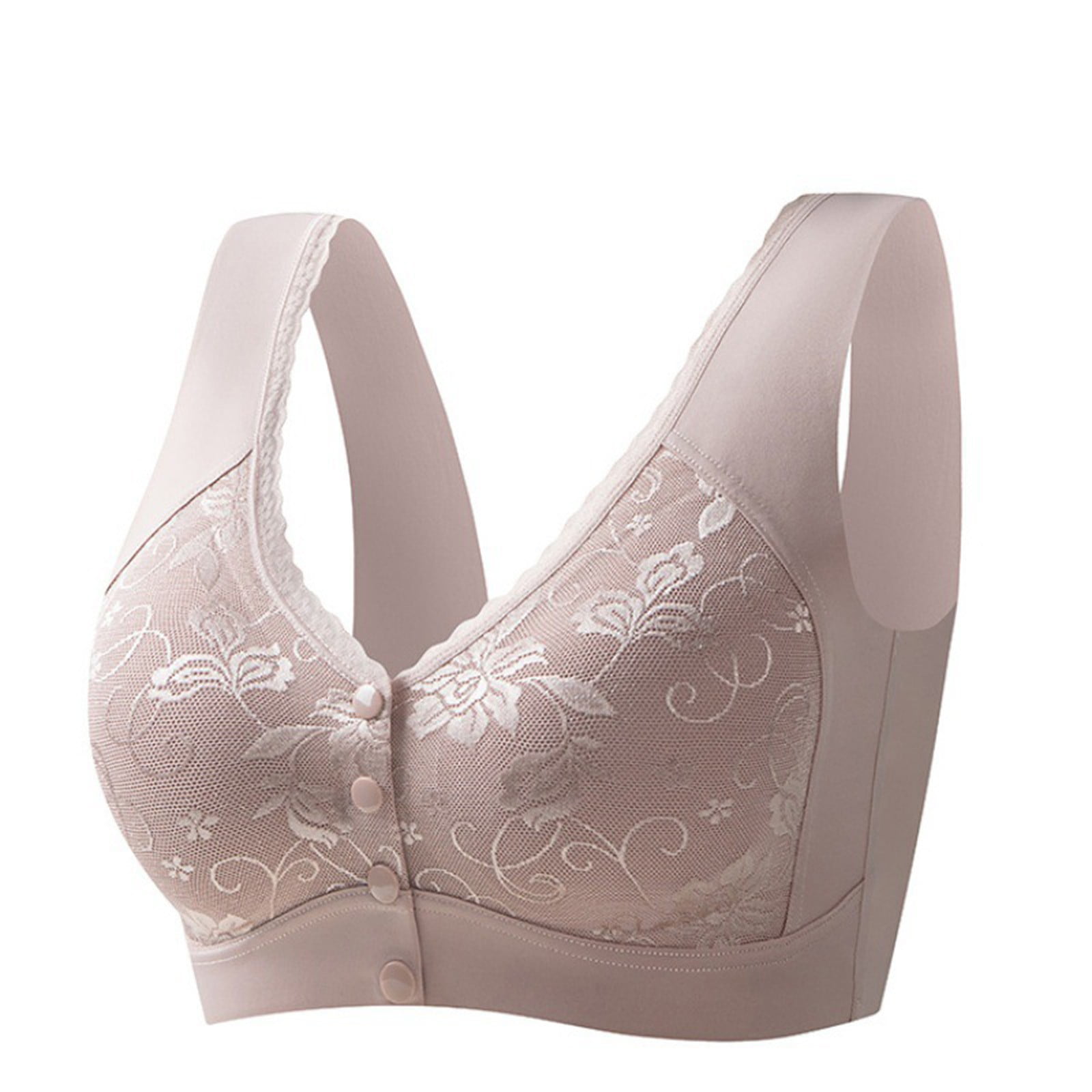 Wycnly Full Figure Bras for Women Plus Size No Rim Comfy Lightly Lined ...