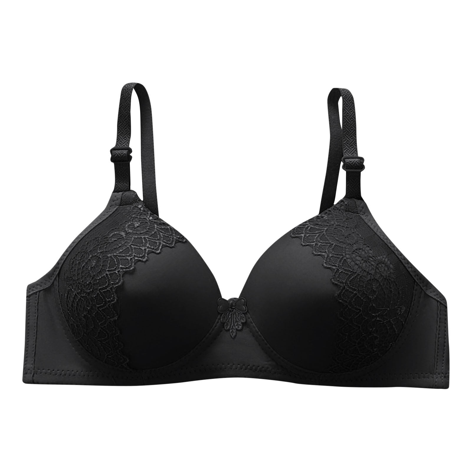 Wycnly Push Up Bra for Women Large Size Lace Trim Comfy Lightweight ...