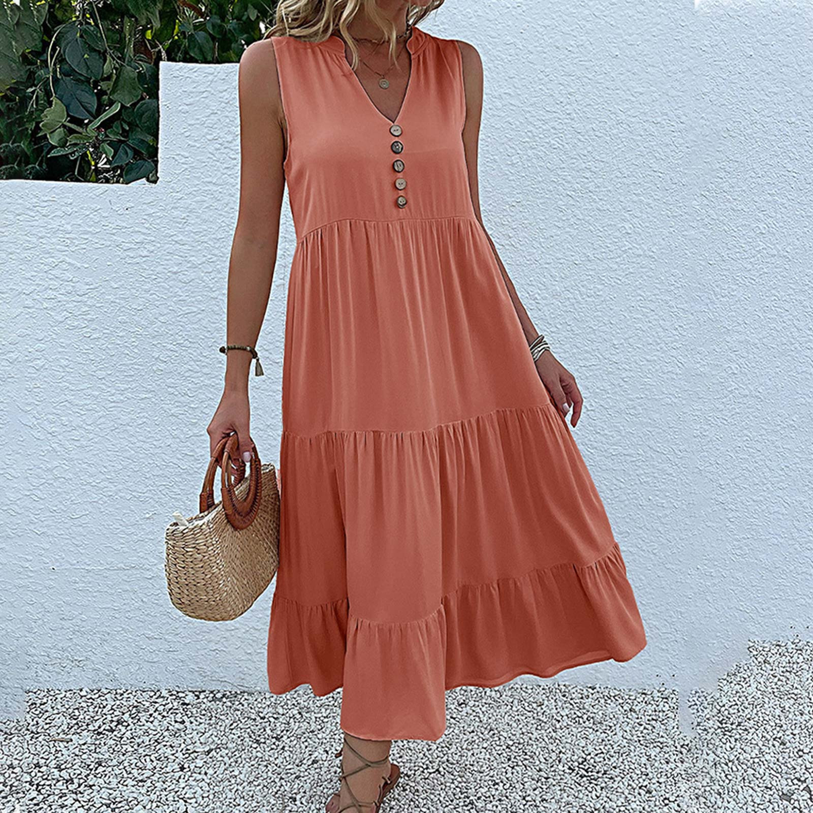Wycnly Summer Dresses for Women Maxi Dresses for Women 2025 Beach ...