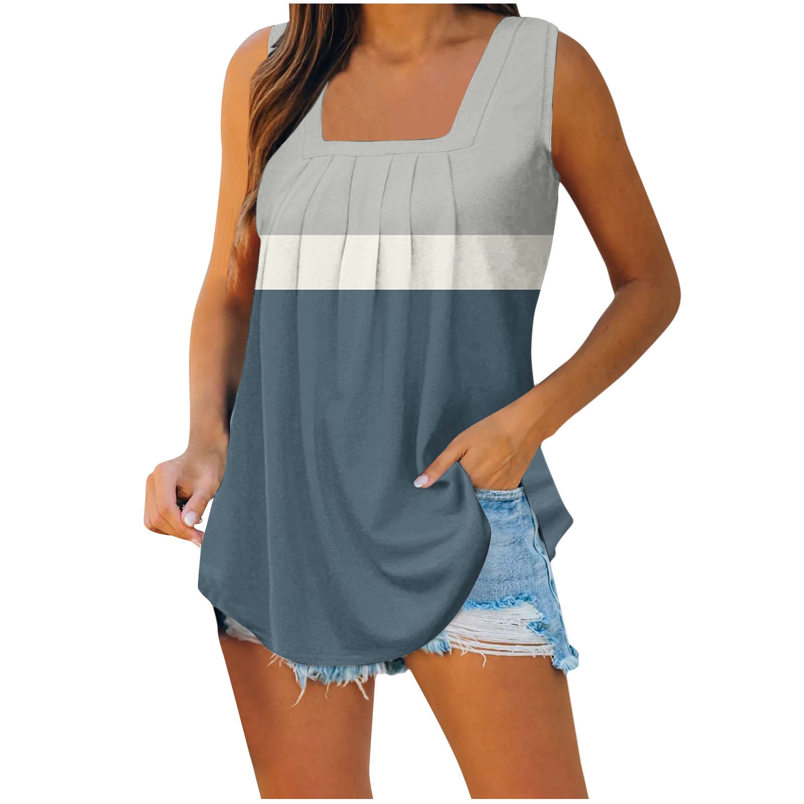 Wycnly Tank Top for Women Summer Tops for Women 2025 Loose Fit ...