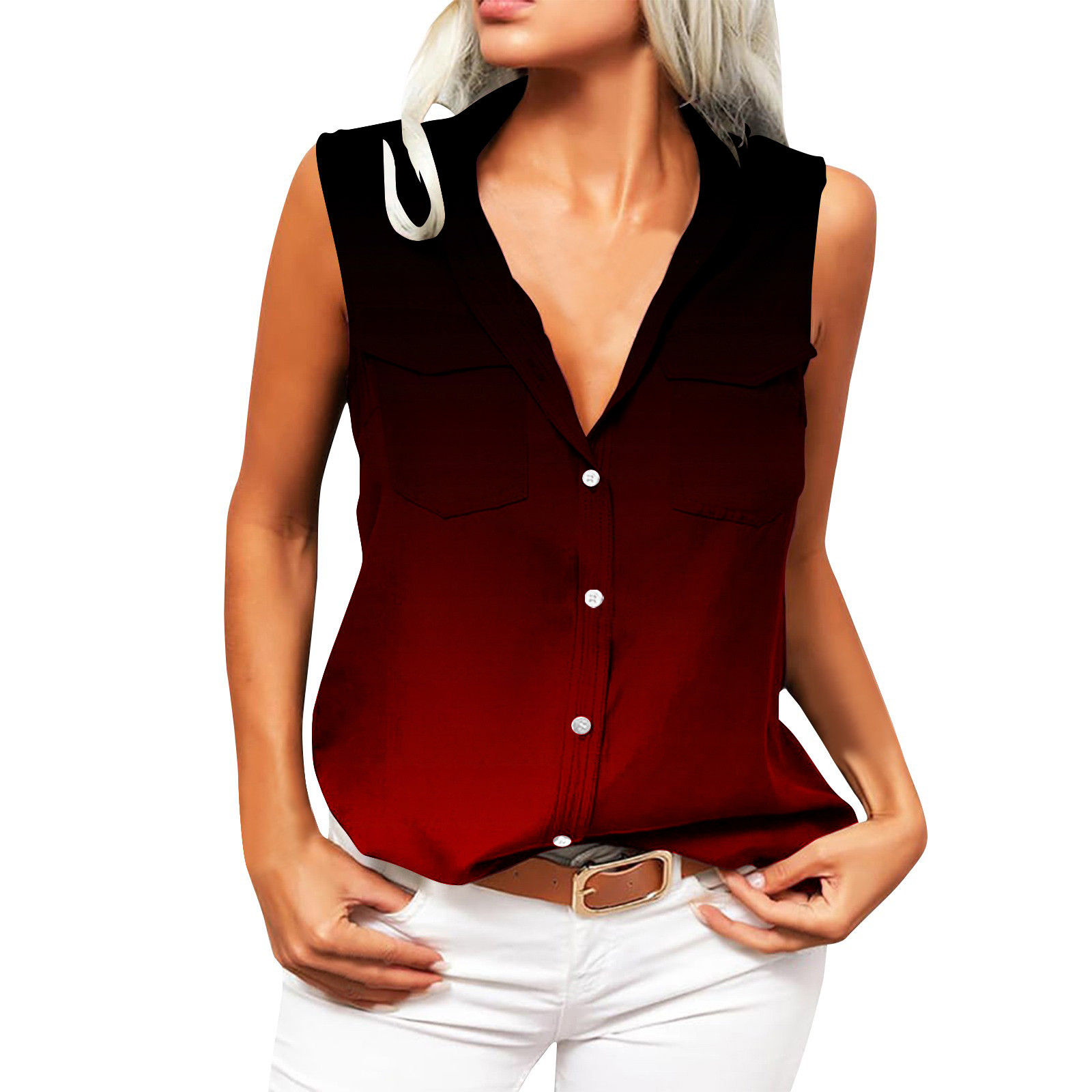 Wycnly Summer Saving Clearance Tank Top for Women White Tank Top Summer ...
