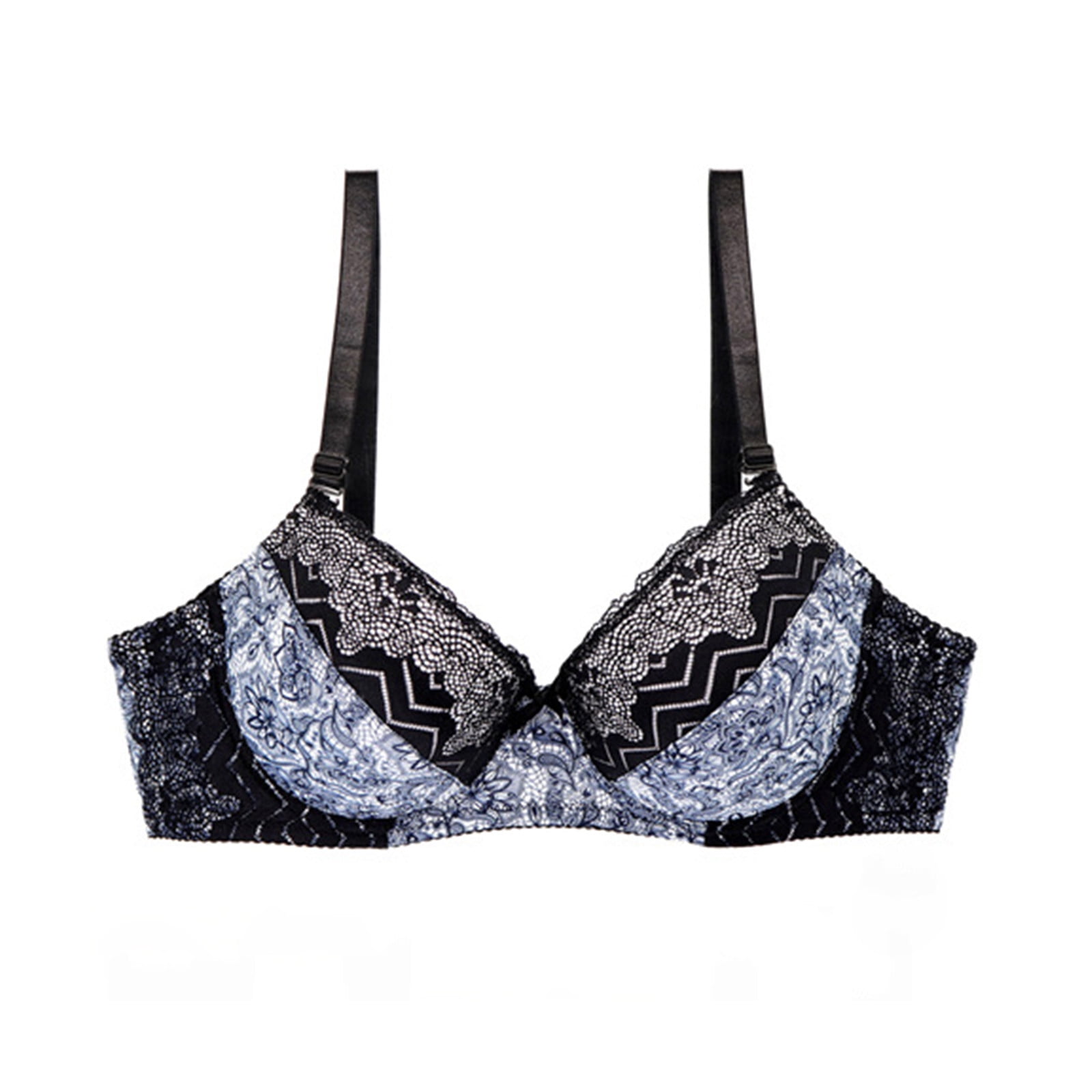 Wycnly T-Shirt Bras for Women Elegant Lace Trim Plus Size Compression ...