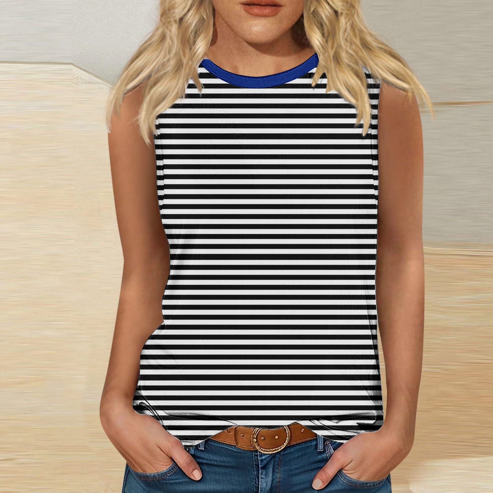 Wycnly Tank Top for Women Tank Tops Loose Fit Breathable Workout Tank ...