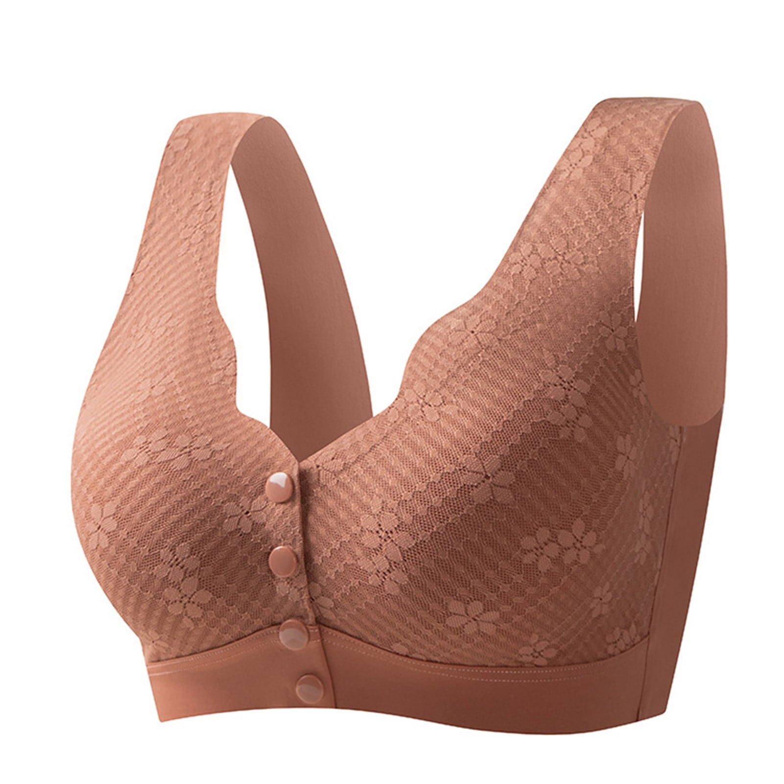 Wycnly Wireless Bras for Women Front Closure Plus Size Comfort ...