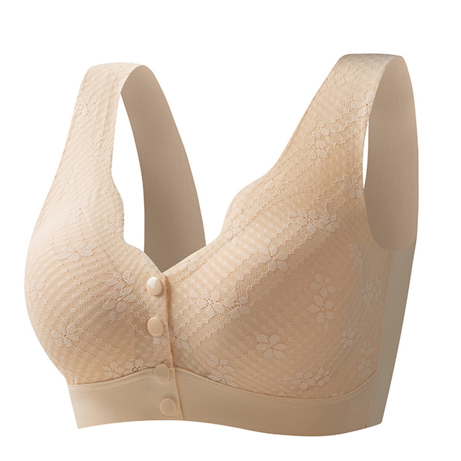 Wycnly Wireless Bras for Women Front Closure Plus Size Comfort ...