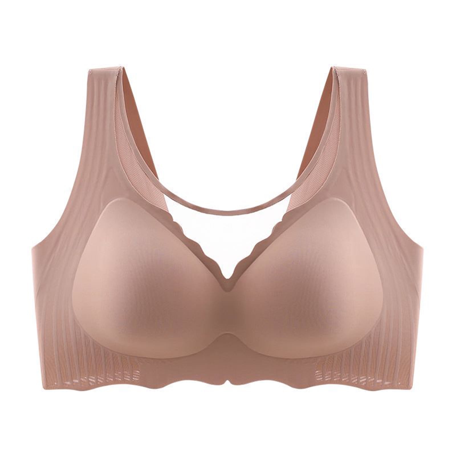Wycnly Wireless Bras for Women No Rim Plus Size Comfy Lightweight Push ...