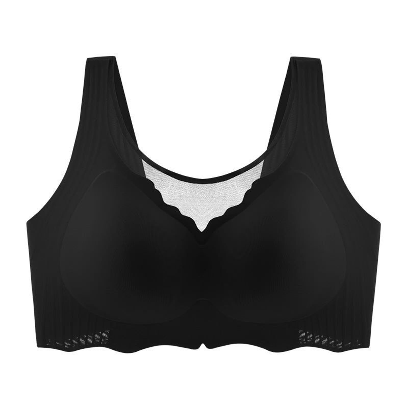 Wycnly Wireless Bras for Women No Rim Plus Size Comfy Lightweight Push ...