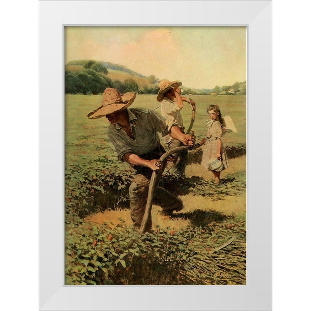 Wyeth, Newell 24x32 White Modern Wood Framed Museum Art Print Titled ...