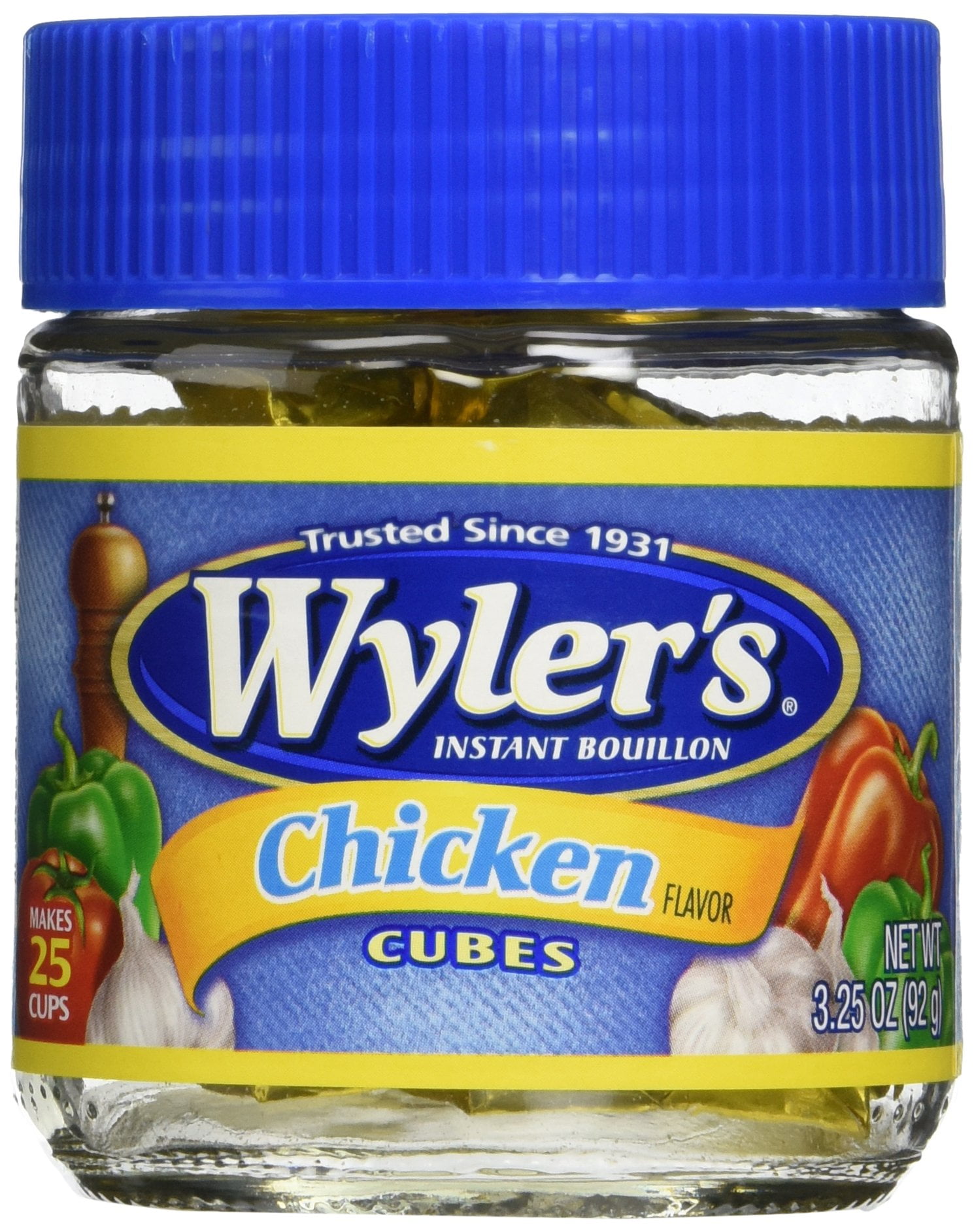 Wyler's Instant Boullion Chicken Flavor Cubes - Pack of 2 (3.25 Oz Each Bottle) - Walmart.com