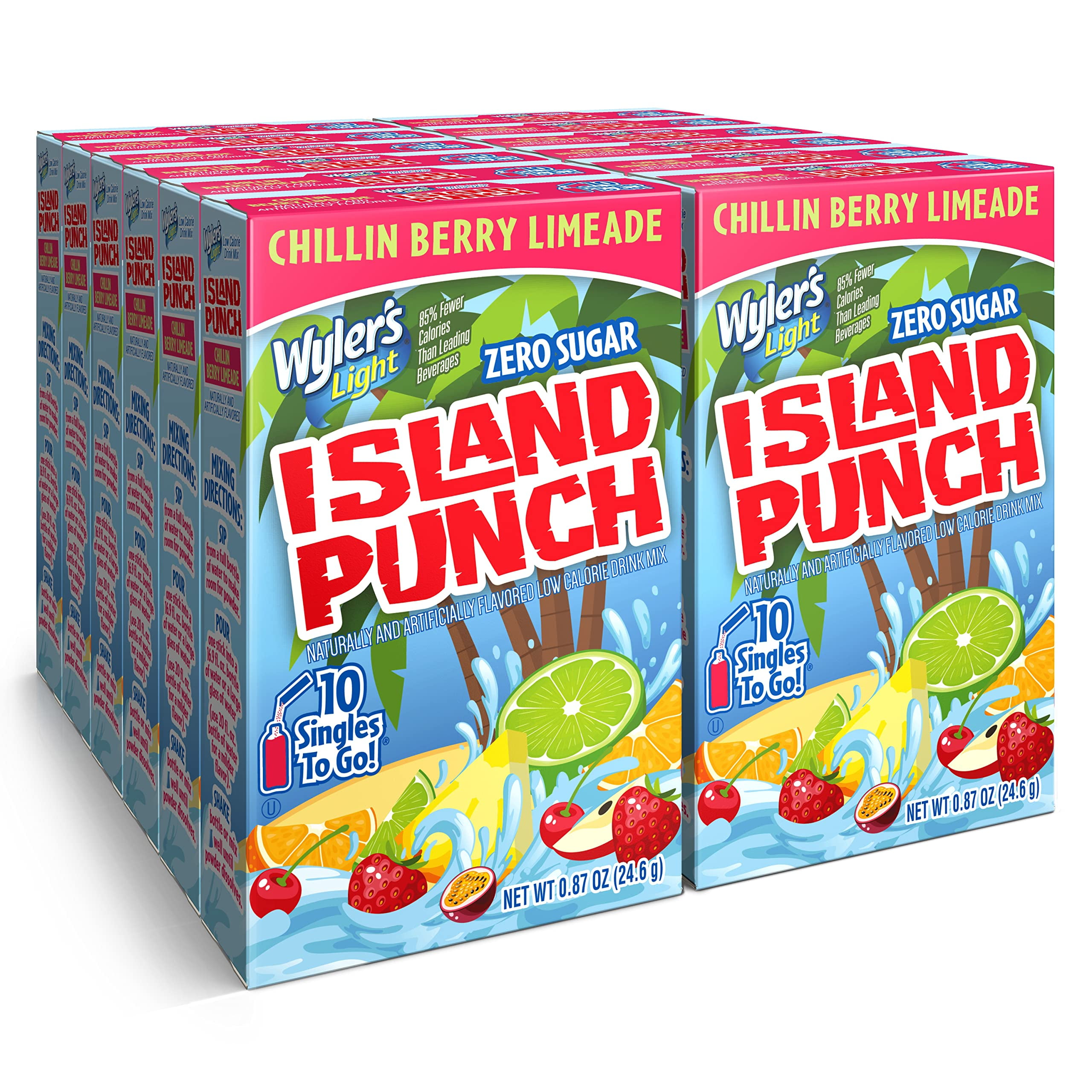 Wyler's Light Island Punch Singles To Go, Water Drink Mix, Chillin ...