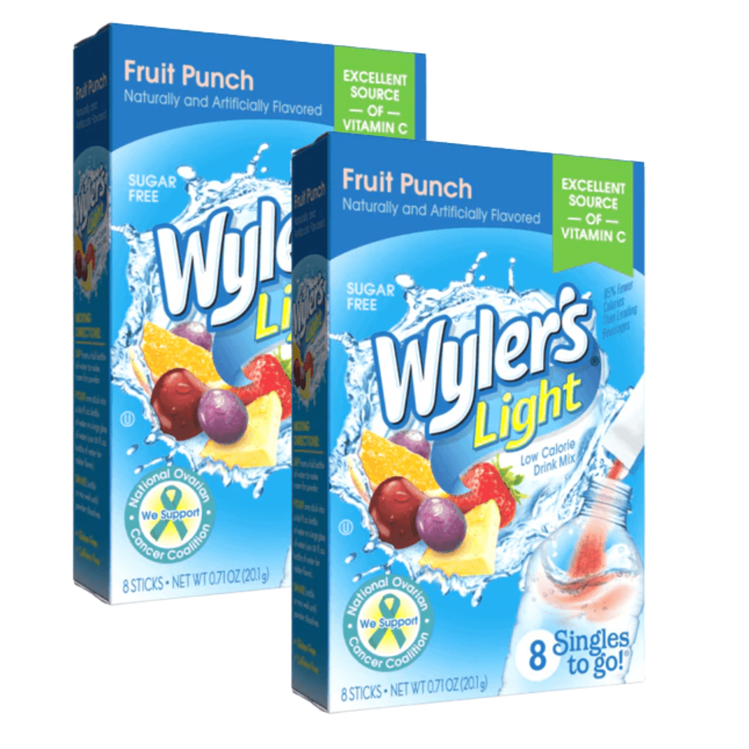 Wyler's Light Singles To Go Powder Packets, Fruit Punch Flavor Water ...