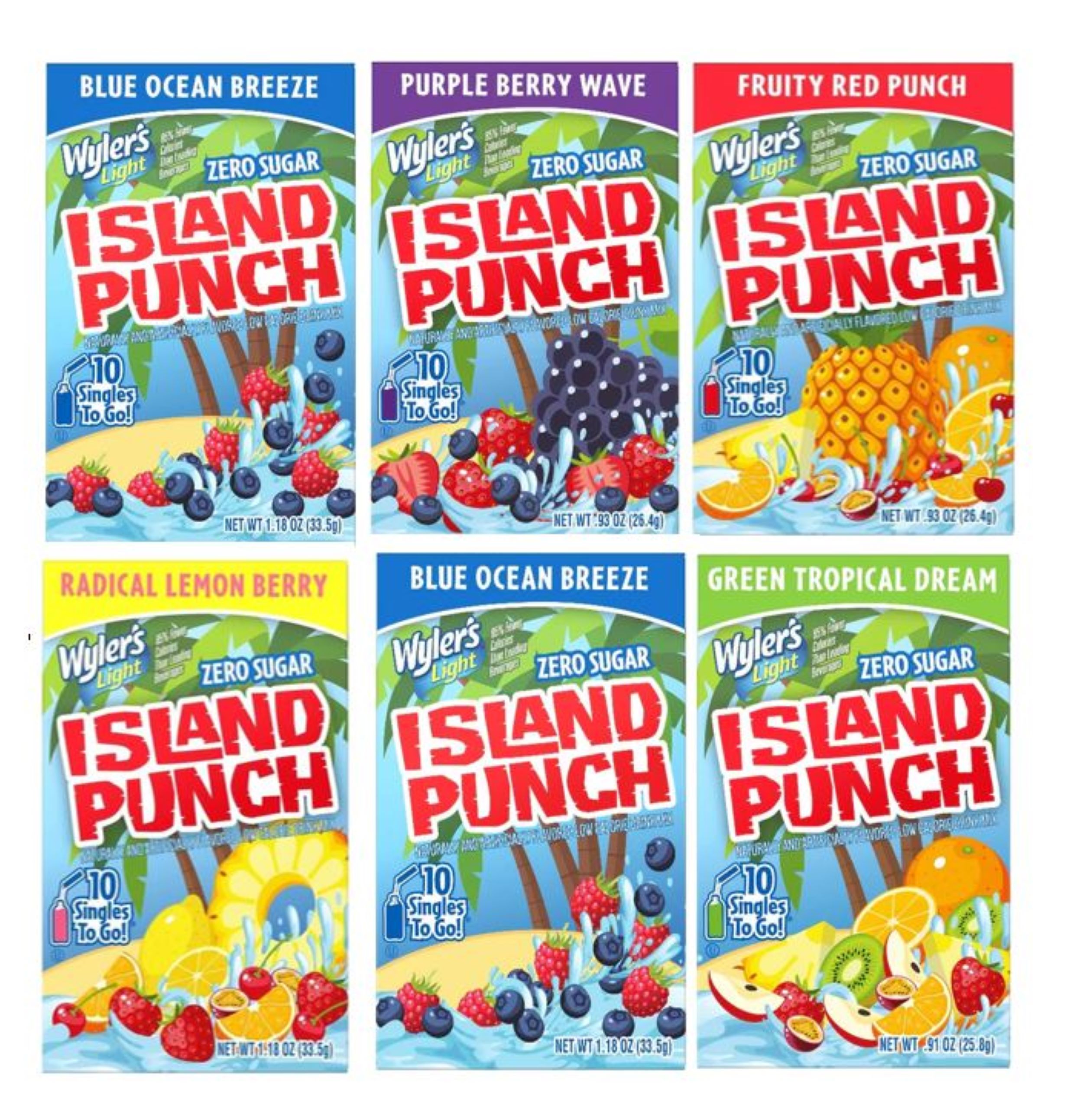 Hawaiian Punch Wild Purple Smash On The Go Drink Mix Packets, 0.09 oz ...