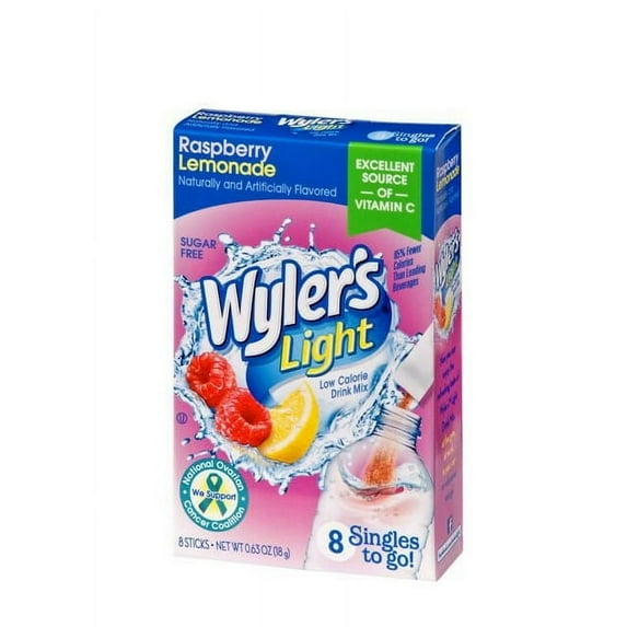 Wyler's Light Singles To Go Powder Packets, Raspberry Lemonade Water Drink Mix - Walmart.com