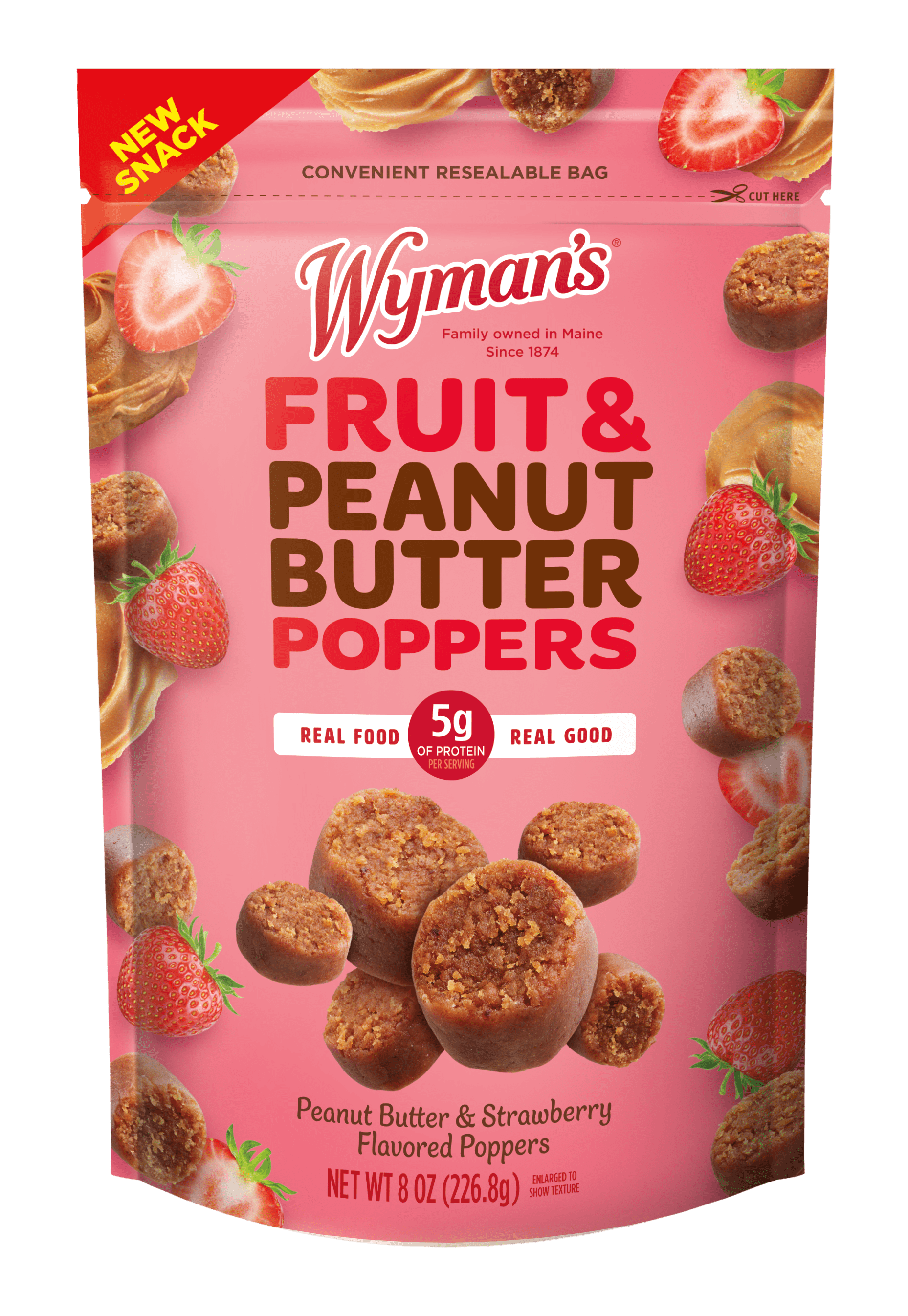 Wyman’s Fruit & Peanut Butter Poppers – Strawberry, 8oz Bag (Frozen) - Walmart.com