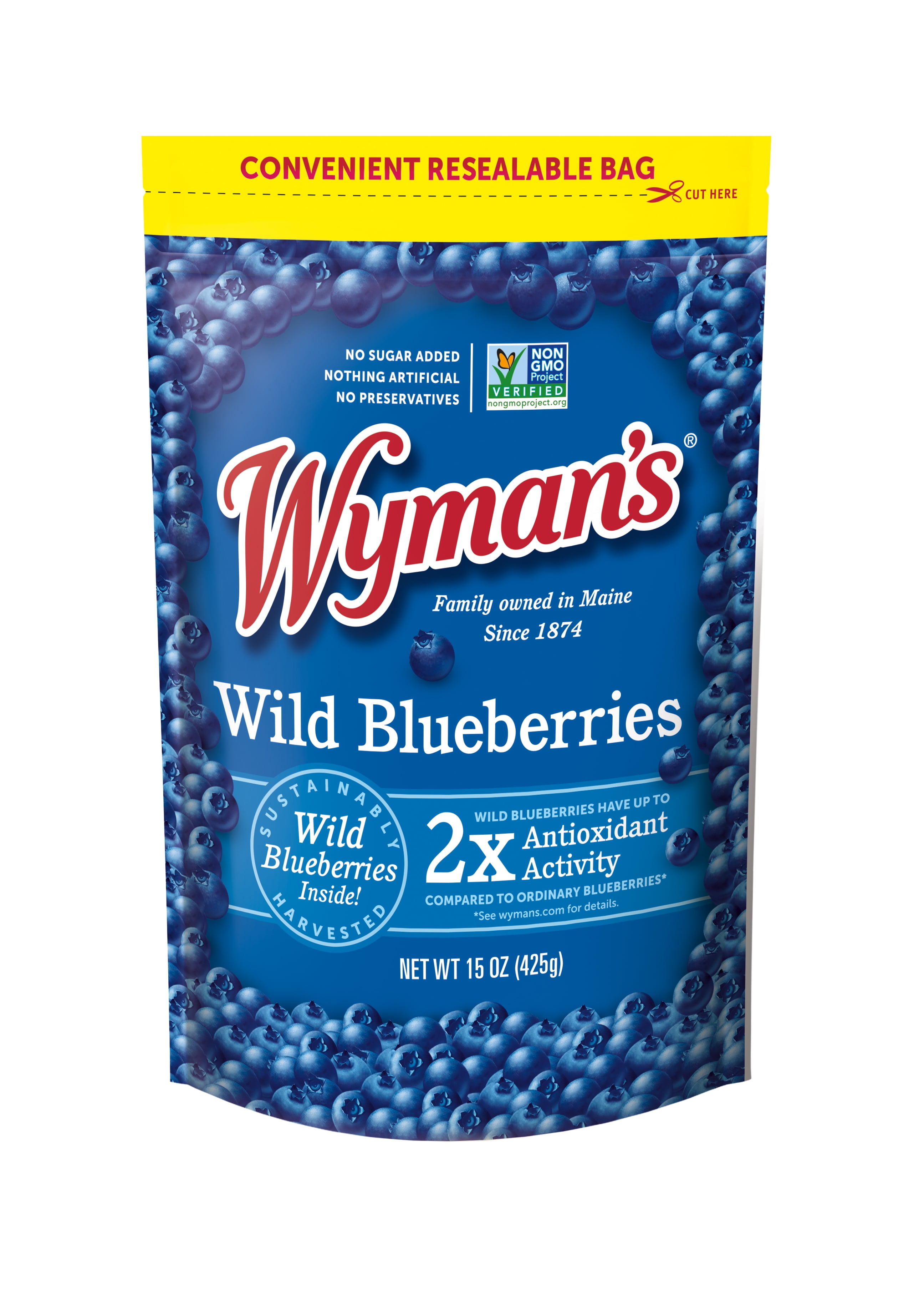 Wyman's Wild Blueberries, 15 oz Bag (Frozen) - Walmart Business Supplies