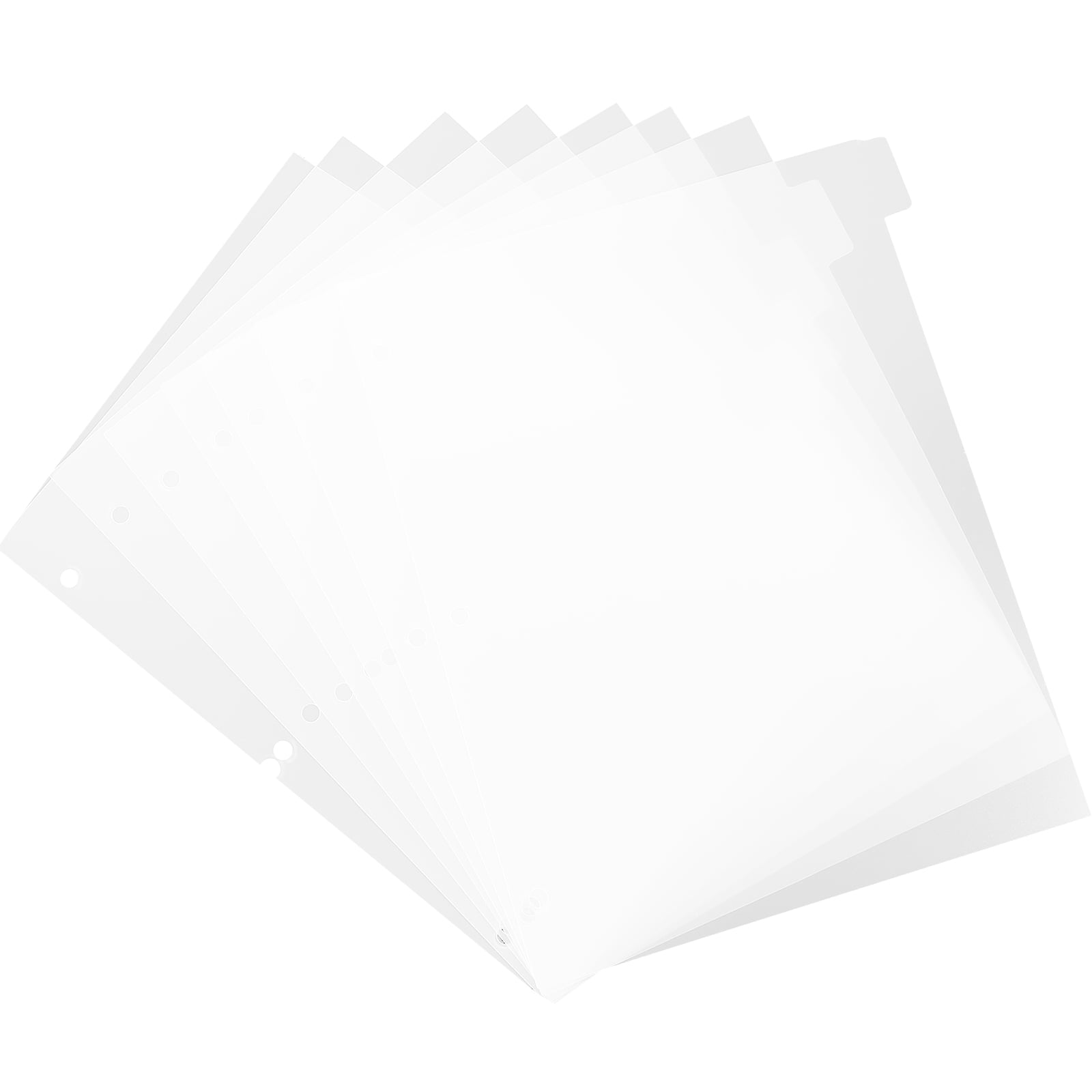 CIMAXIC 8 Sheets Transparent PP Office Binder Separators Loose Leaf ...