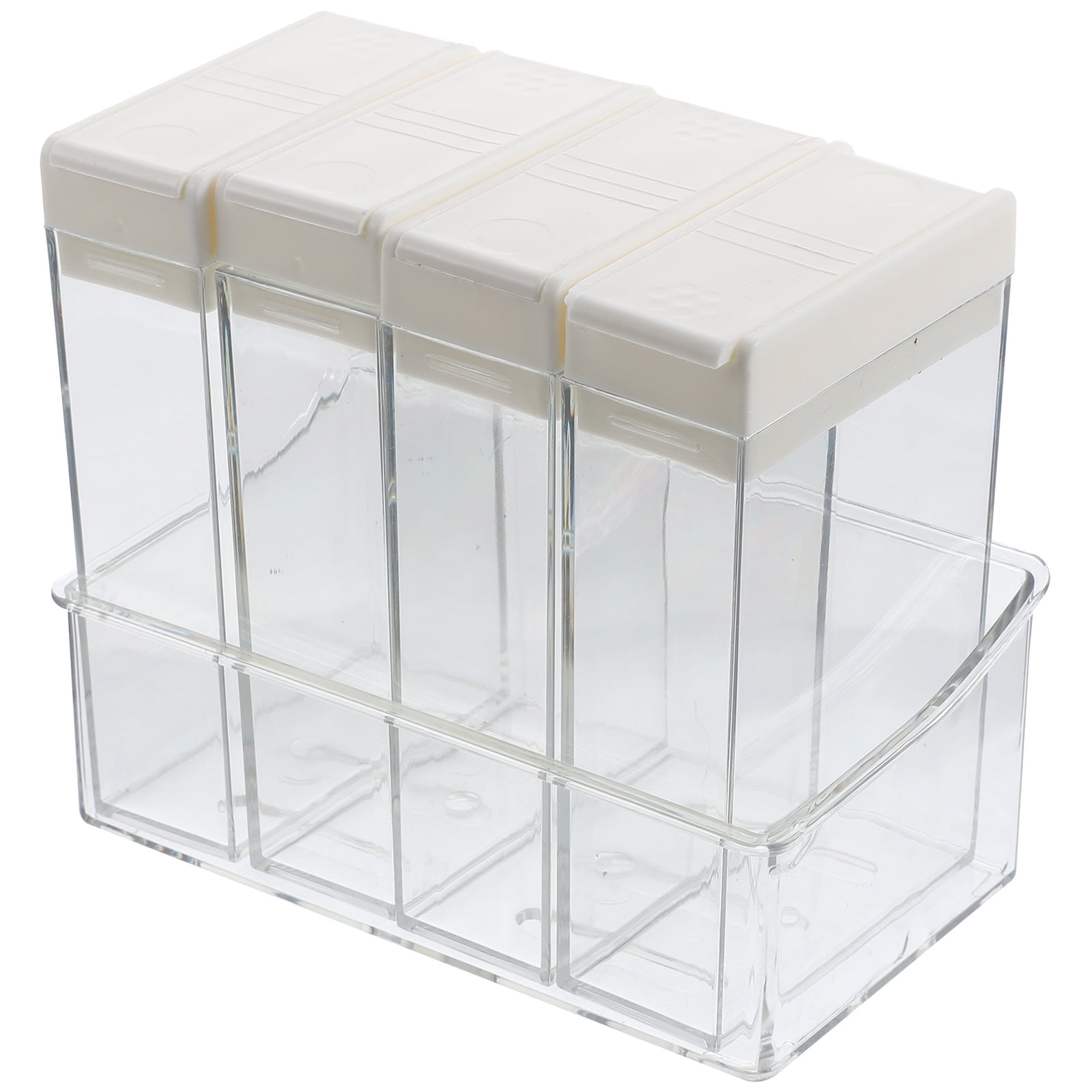 CIMAXIC Wynbing 1 Set Transparent Plastic Spice Container Multi Grid ...