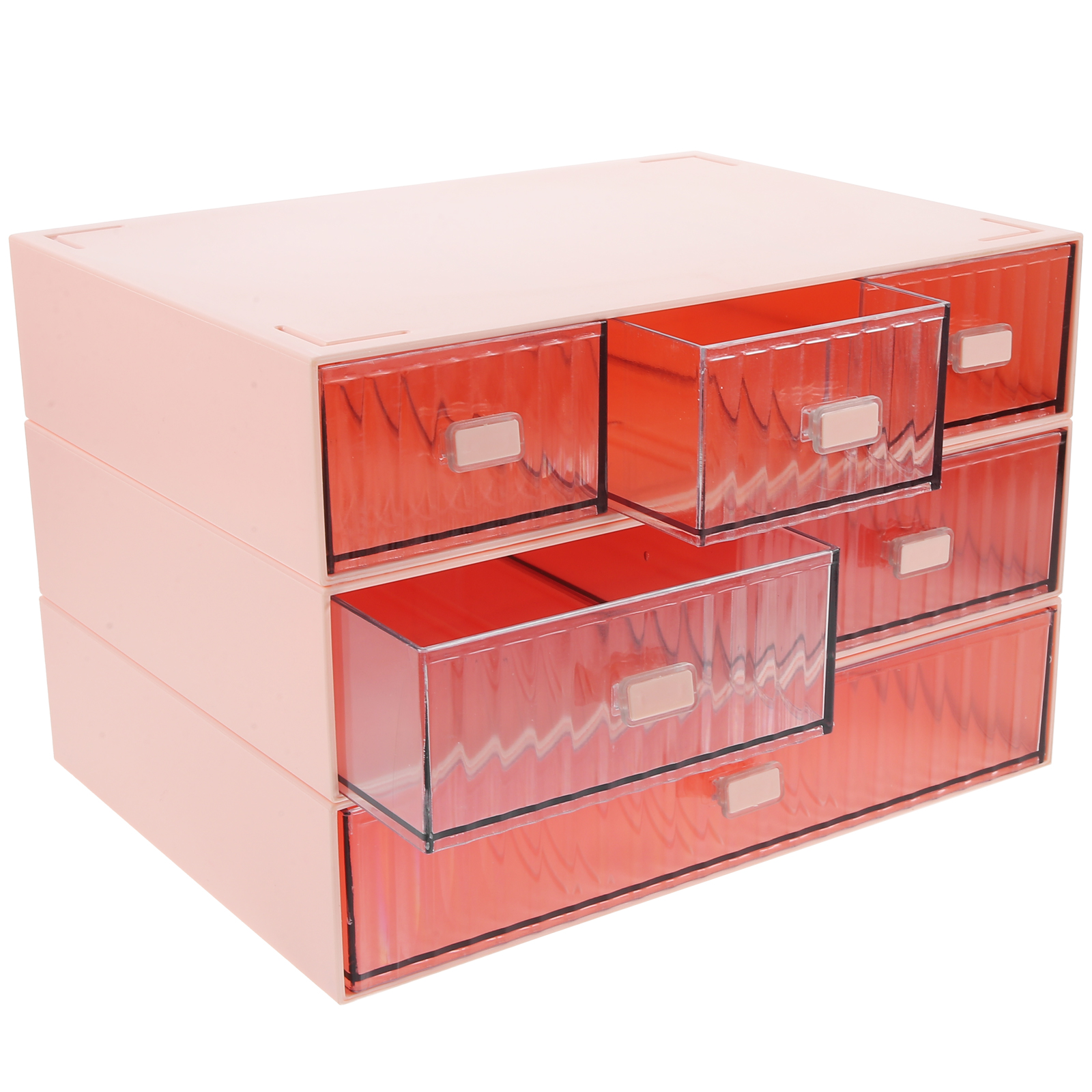 WynBing 1 Set of Stackable Desk Organizer Drawer-type Storage Box Desktop Storage Drawer ...