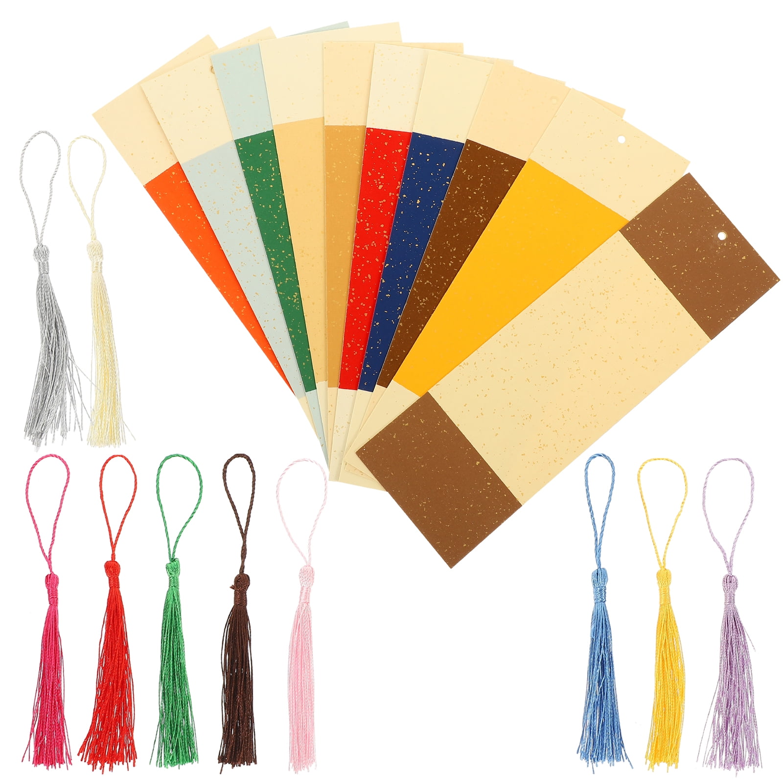 CIMAXIC Chinese Style Paper Bookmarks Tassel DIY Blank for Decoration ...