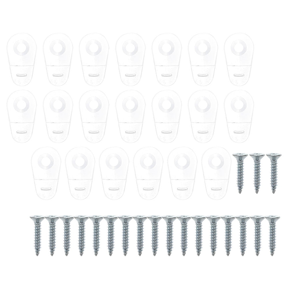 WynBing 100pcs Glass Panel Retainer Clips Mirror Clips Glass Retainer ...