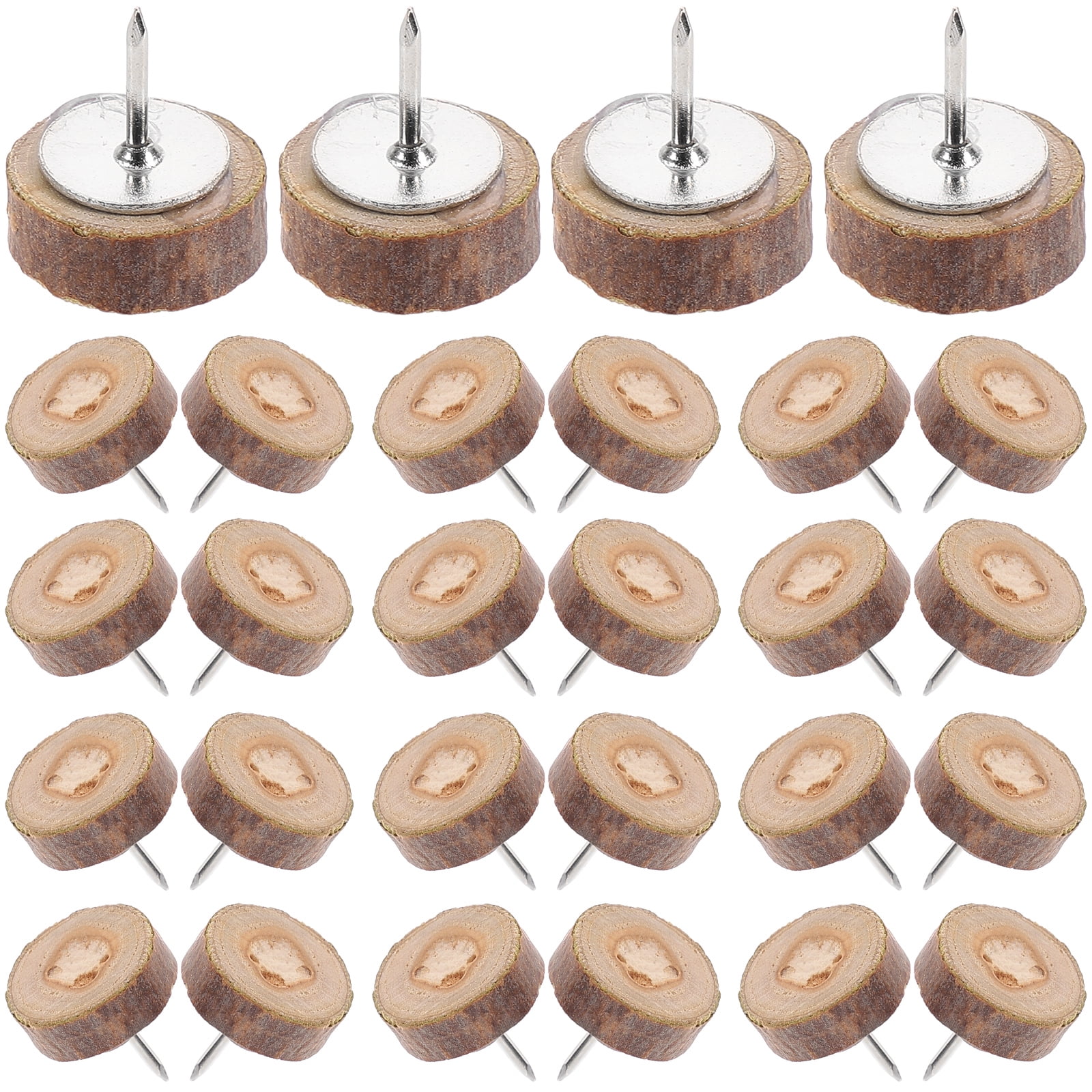 WynBing 100pcs Wooden Pushpins Multi-function Thumb Tacks Convenient ...