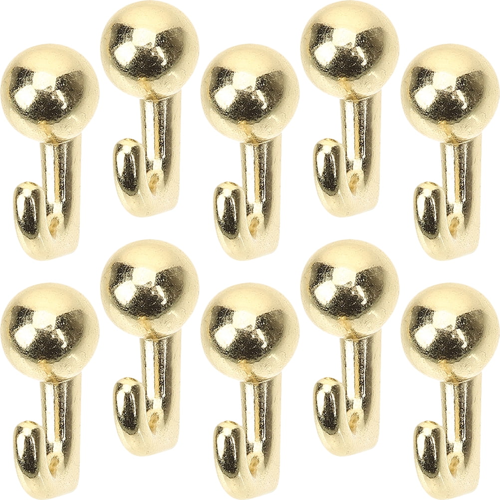 WynBing 10pcs Metal Hanging Push Pin Hook Wall Picture Hooks Heavy Duty ...